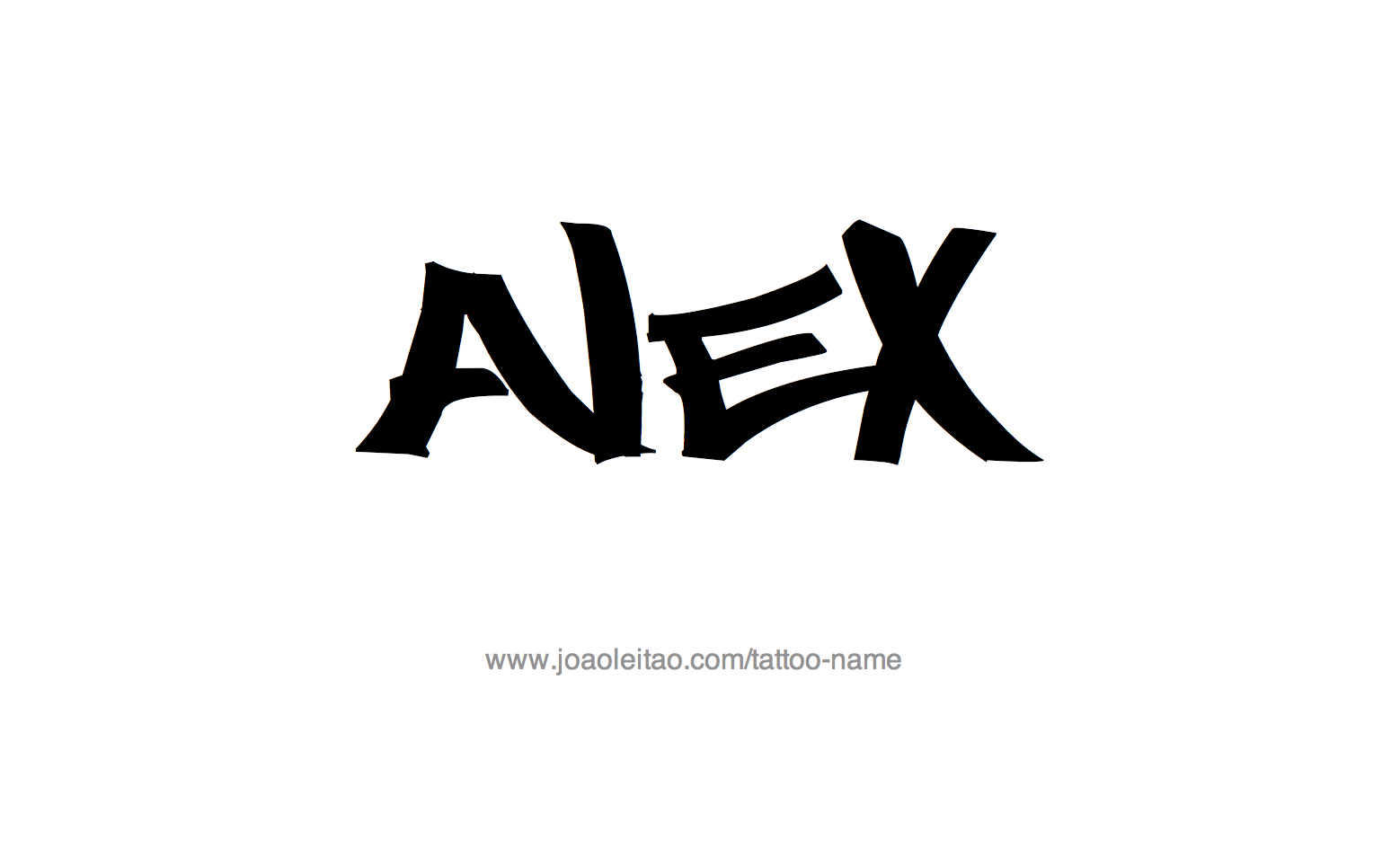 Alex Name Tattoo Designs