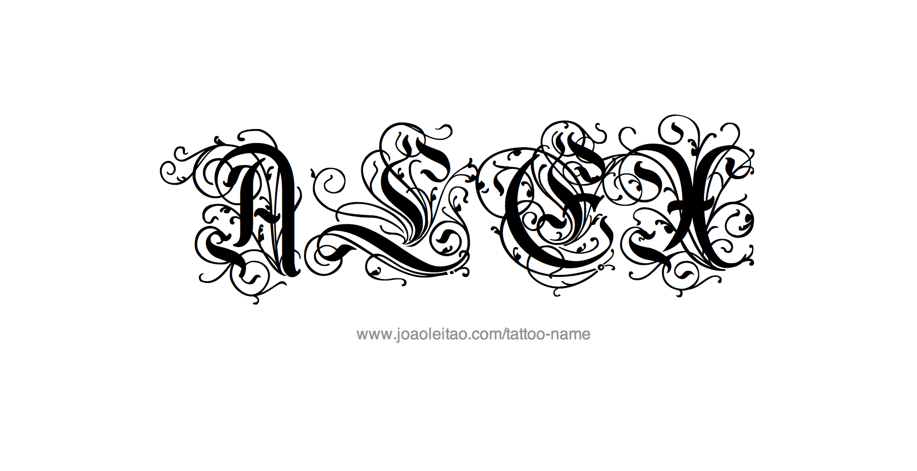 Alex Name Tattoo Designs