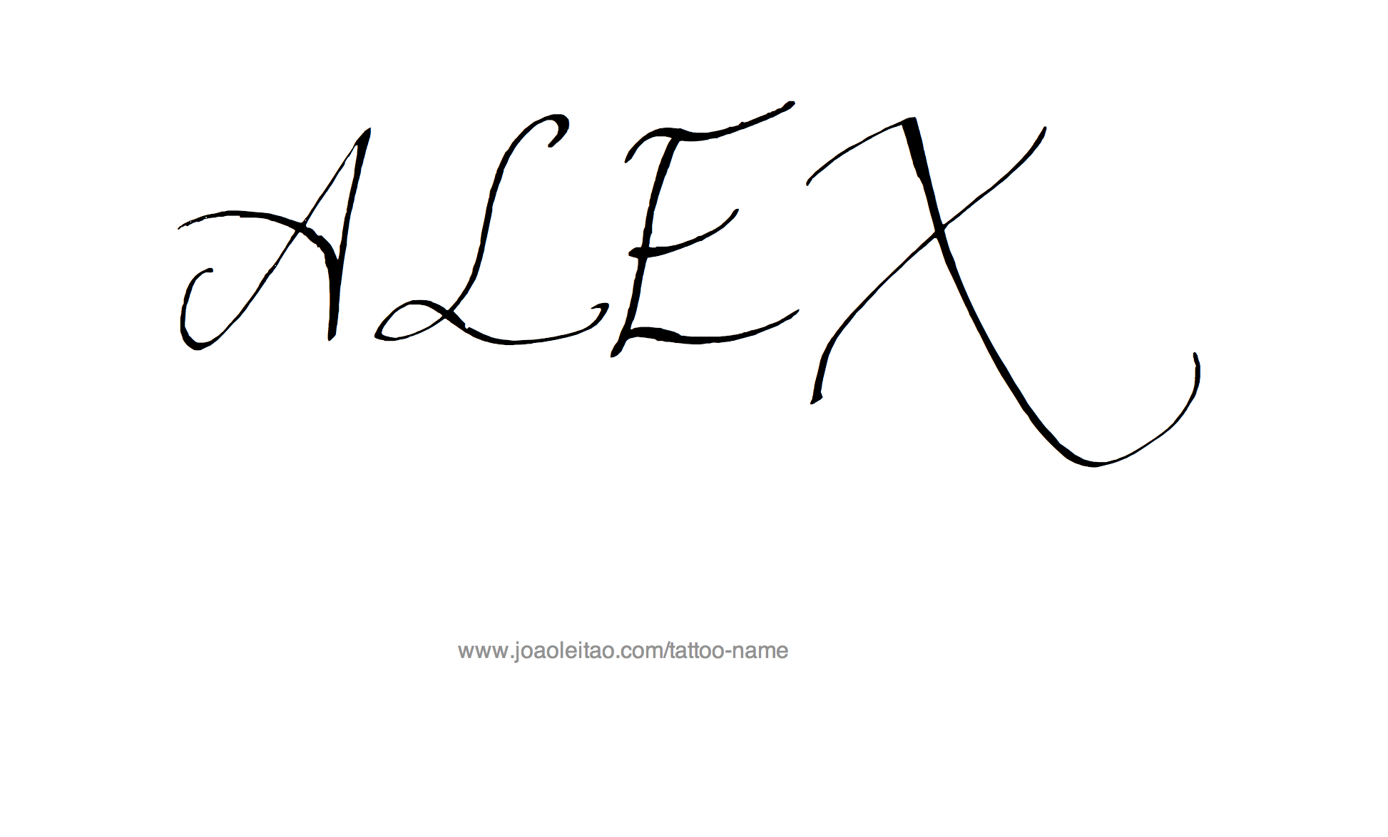 Alex Name Tattoo Designs