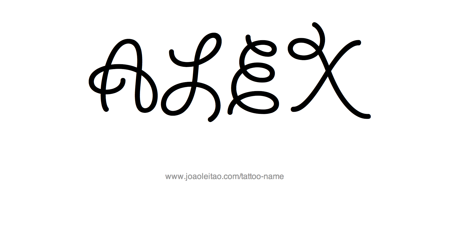 Alex Name Tattoo Designs