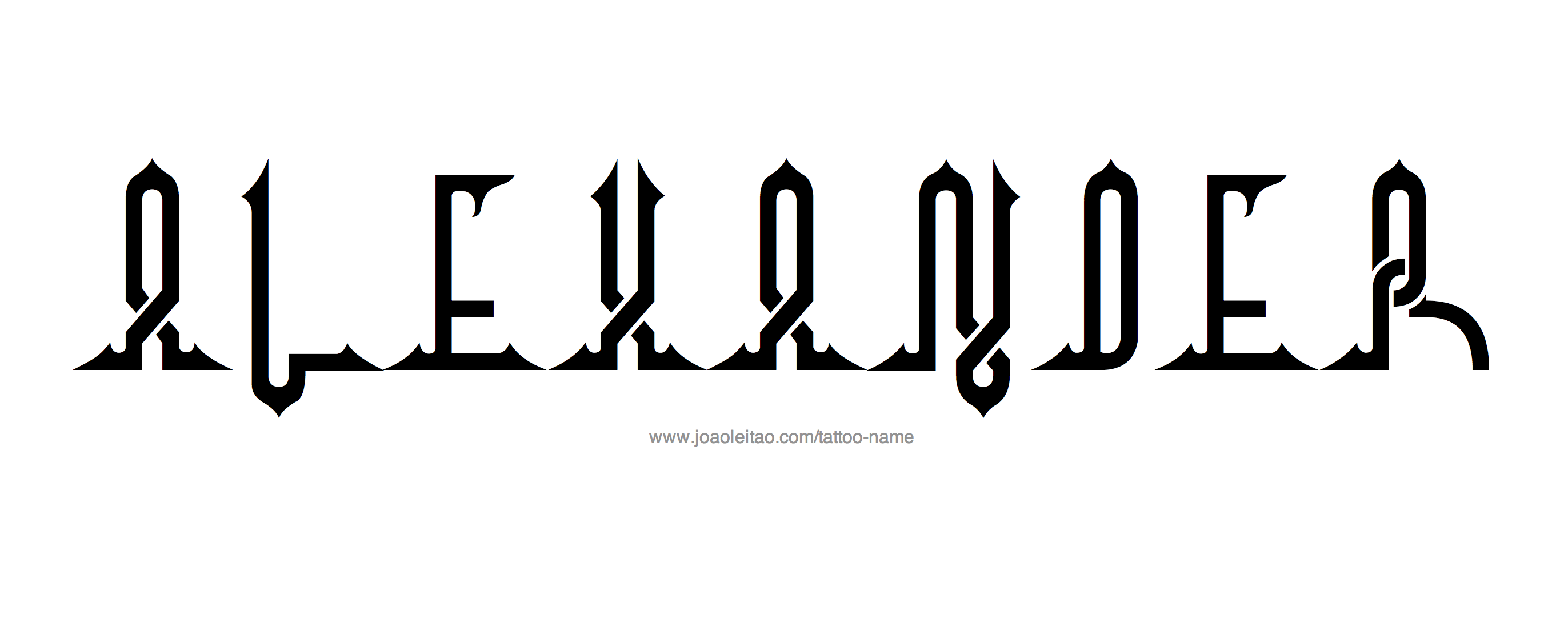 Alexander Name Tattoo Designs