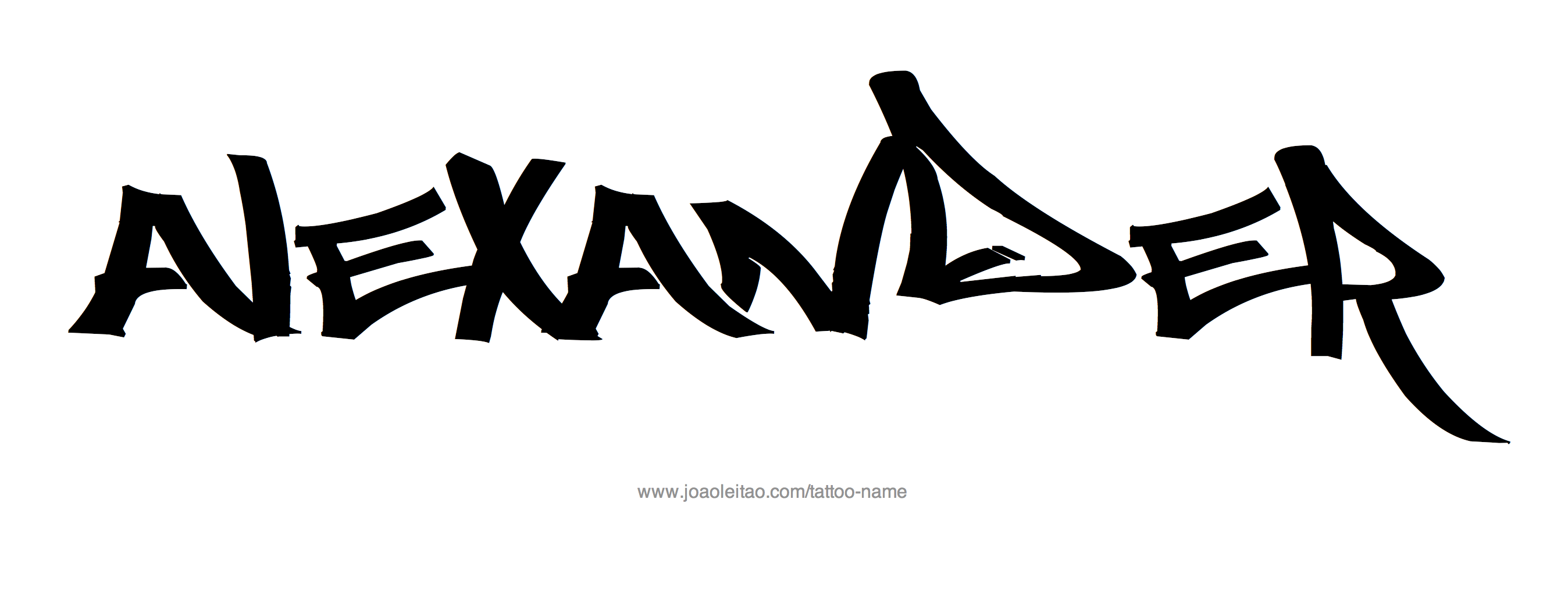 Alexander Name Tattoo Designs