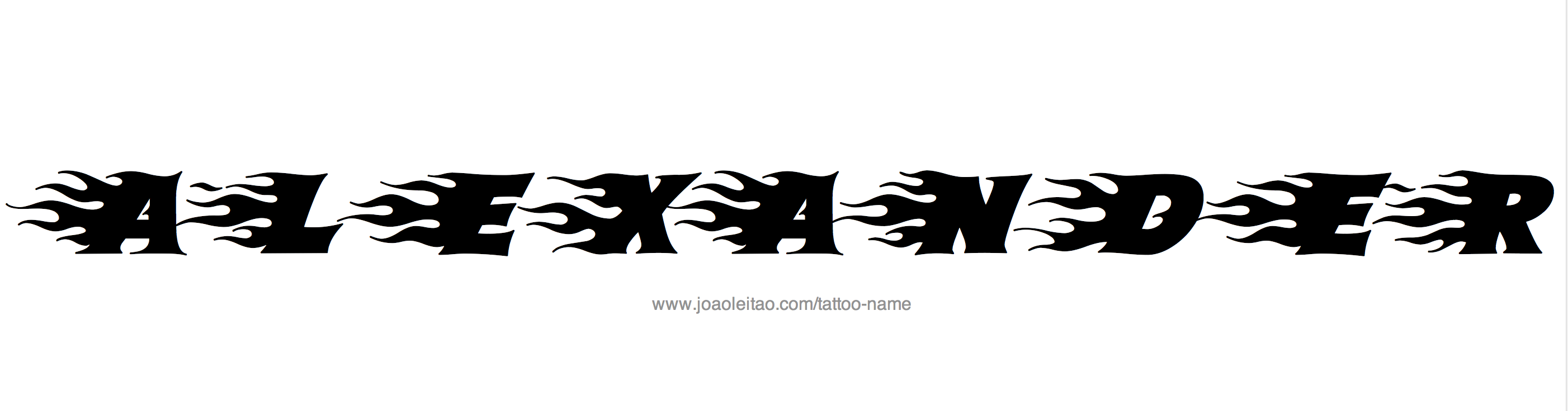 Alexander Name Tattoo Designs