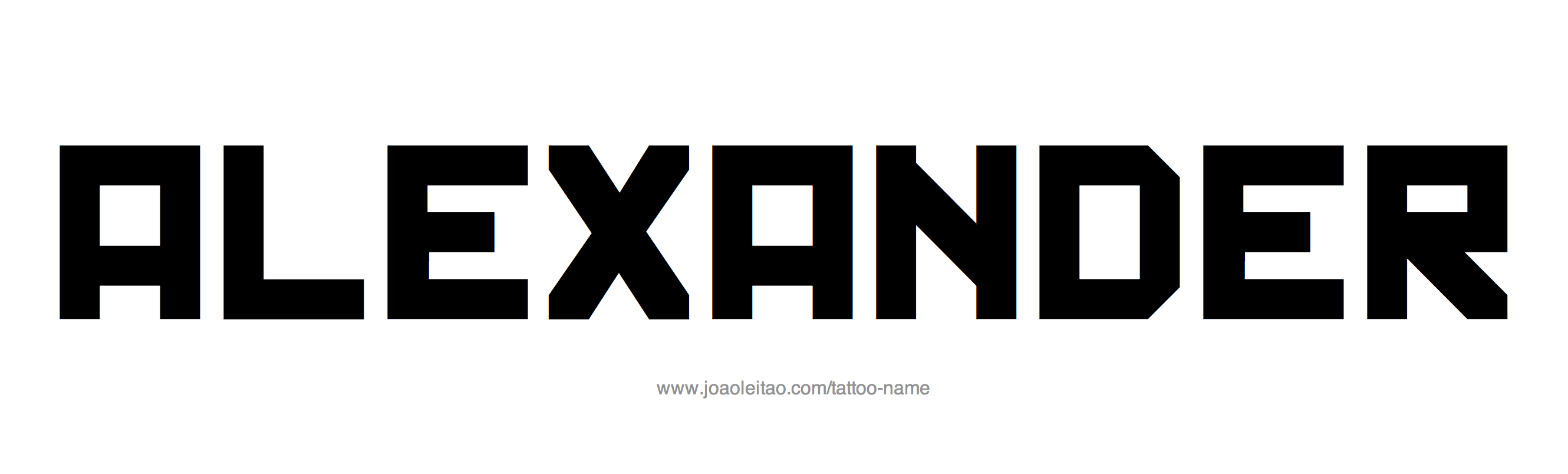 Alexander Name Tattoo Designs