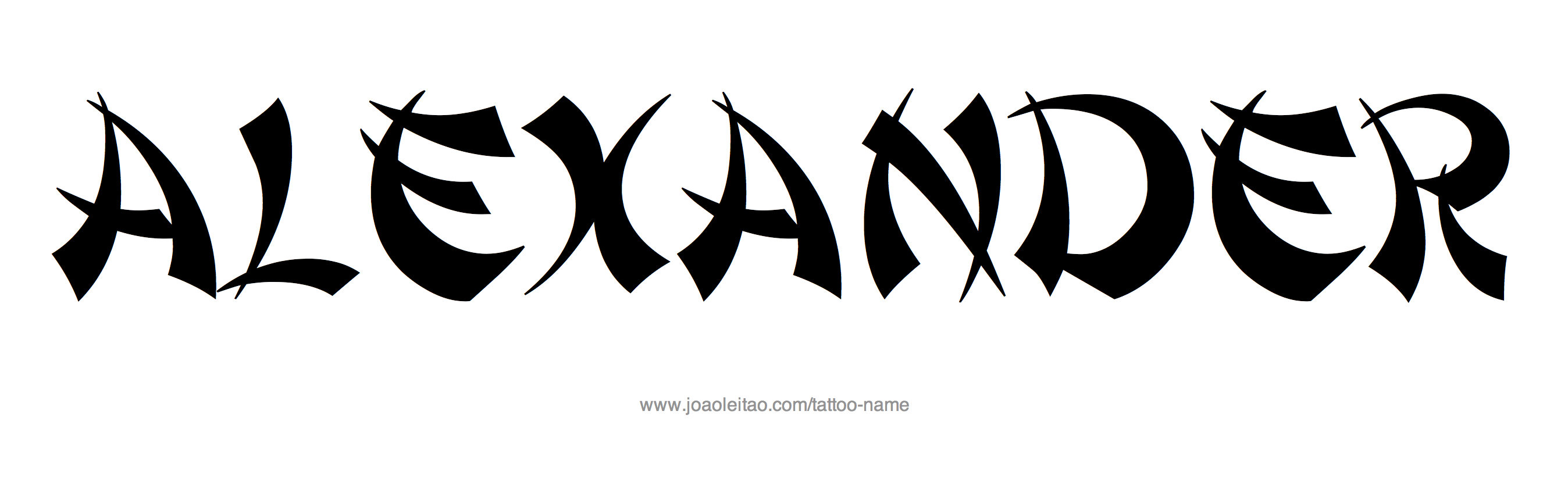 Alexander Name Tattoo Designs