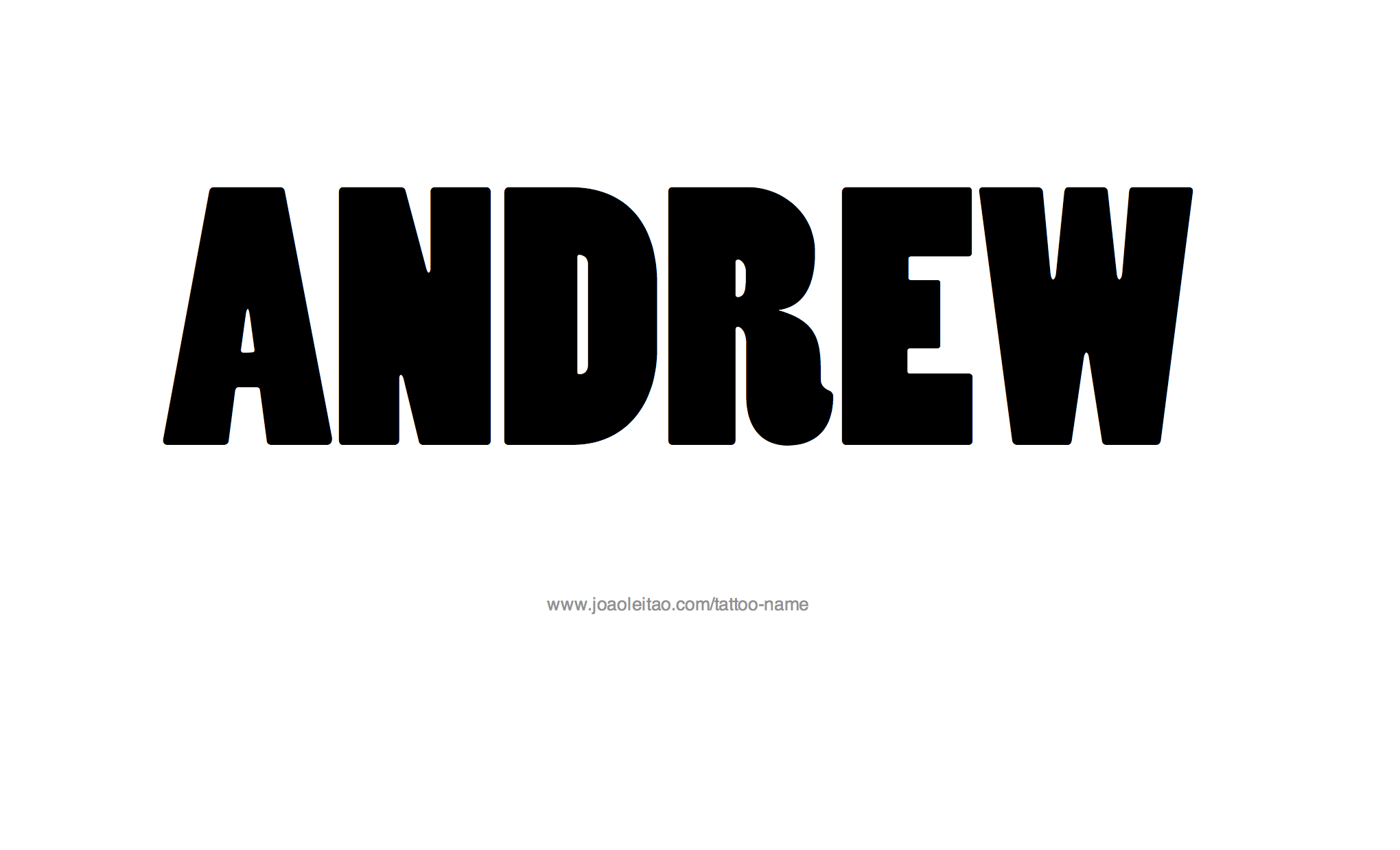 Andrew Name Tattoo Designs