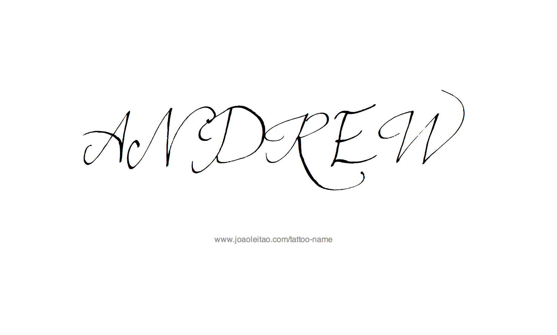 Andrew Name Tattoo Designs