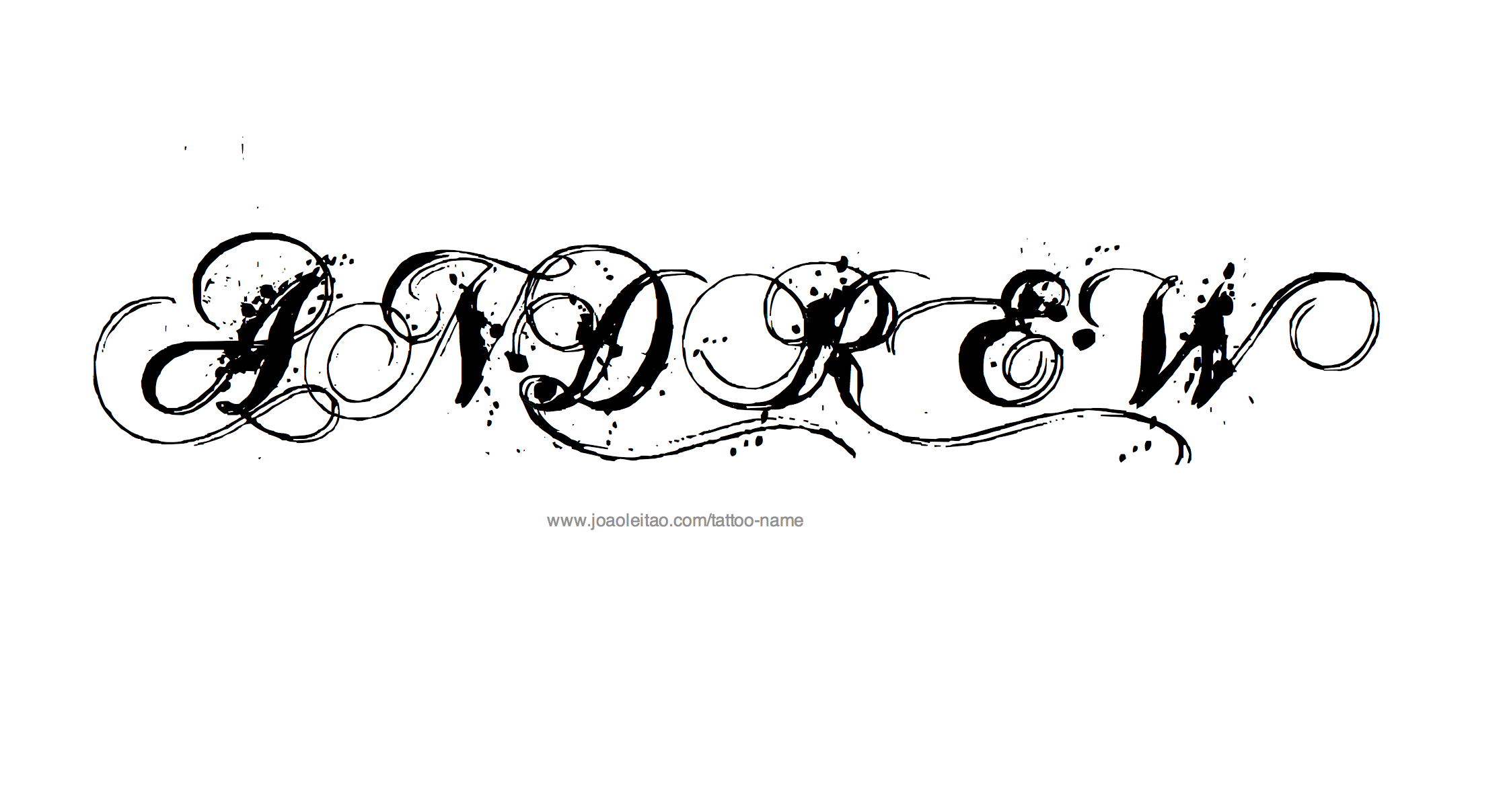 Andrew Name Tattoo Designs