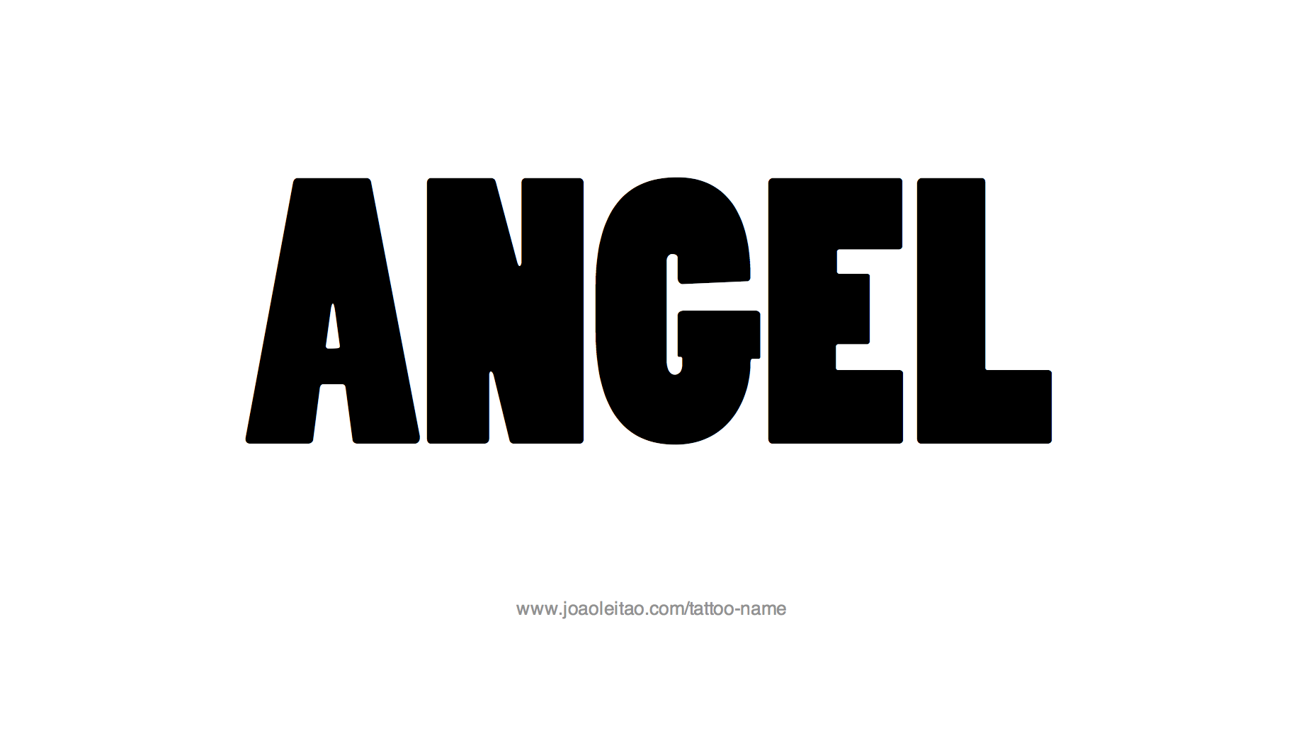 Angel Name Tattoo Designs