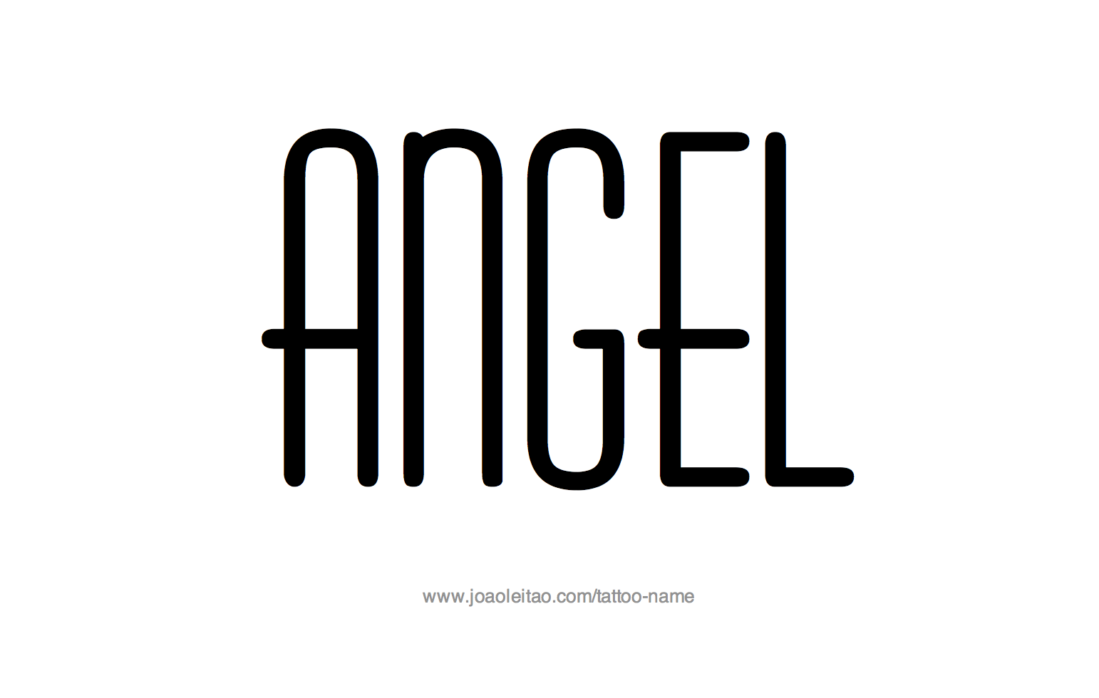 Angel Name Tattoo Designs