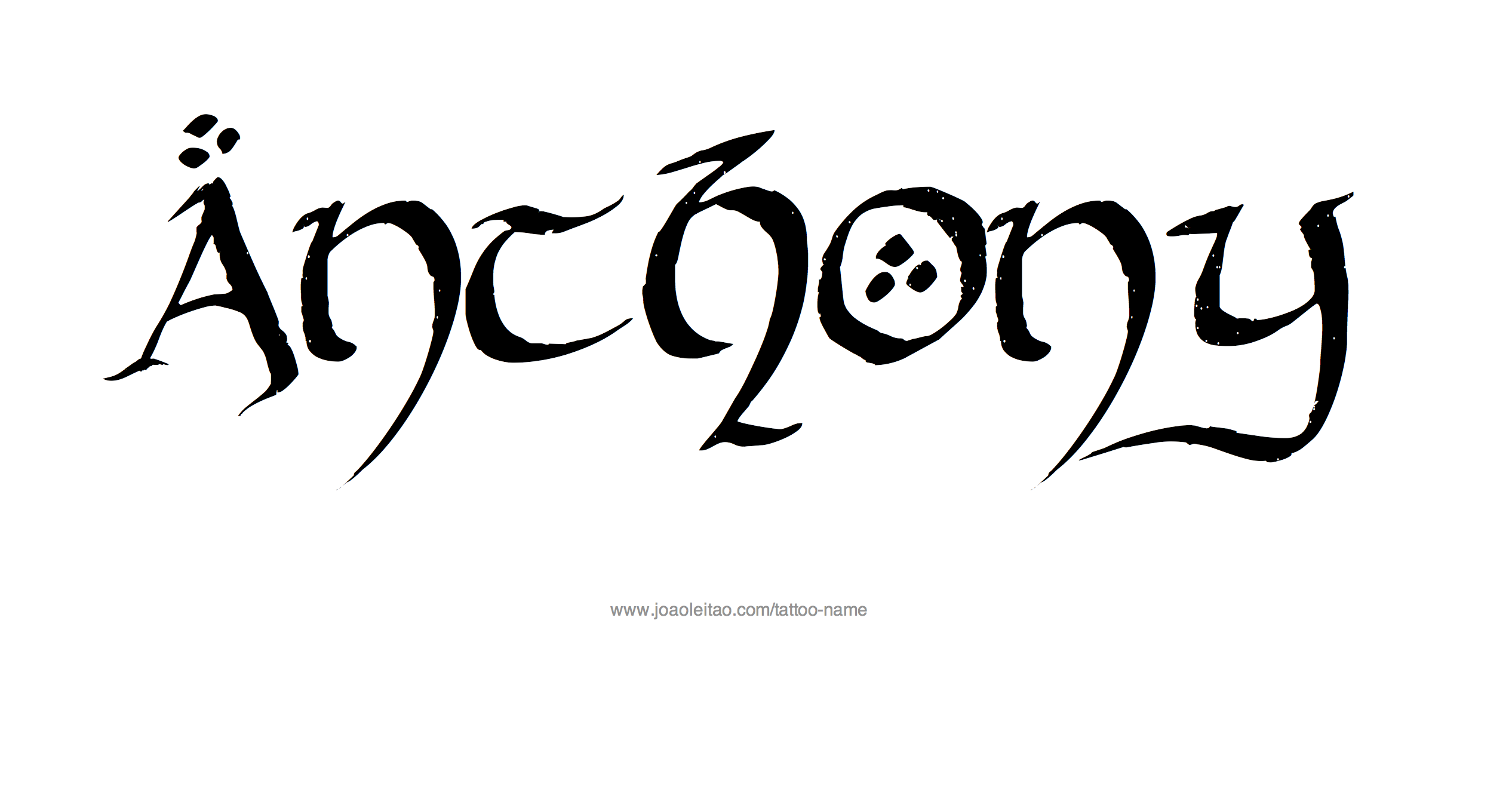 Anthony Name Tattoo Designs