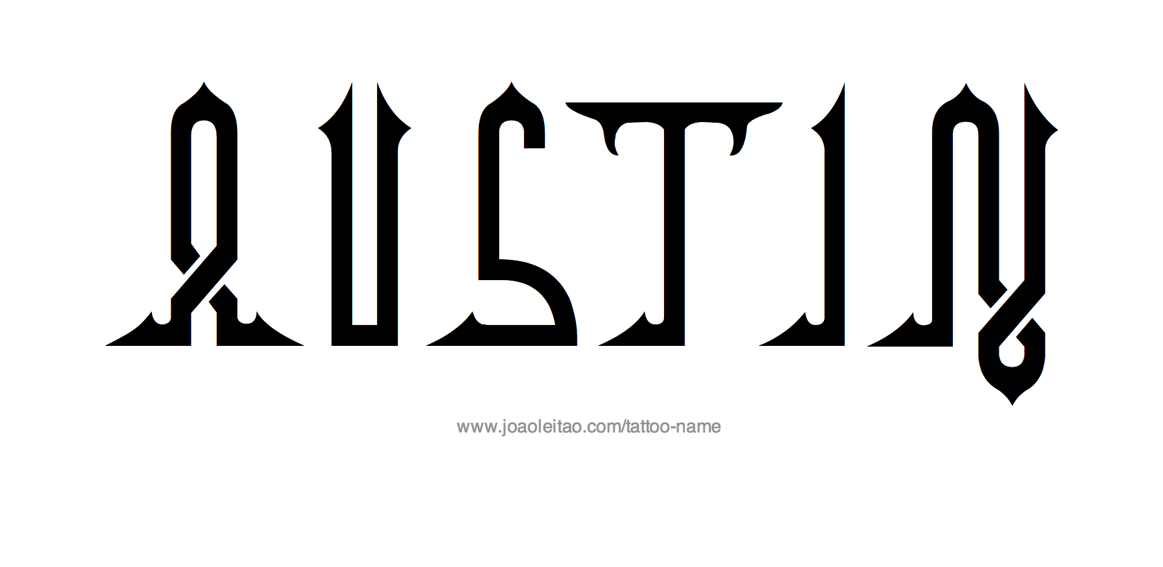 Austin Name Tattoo Designs