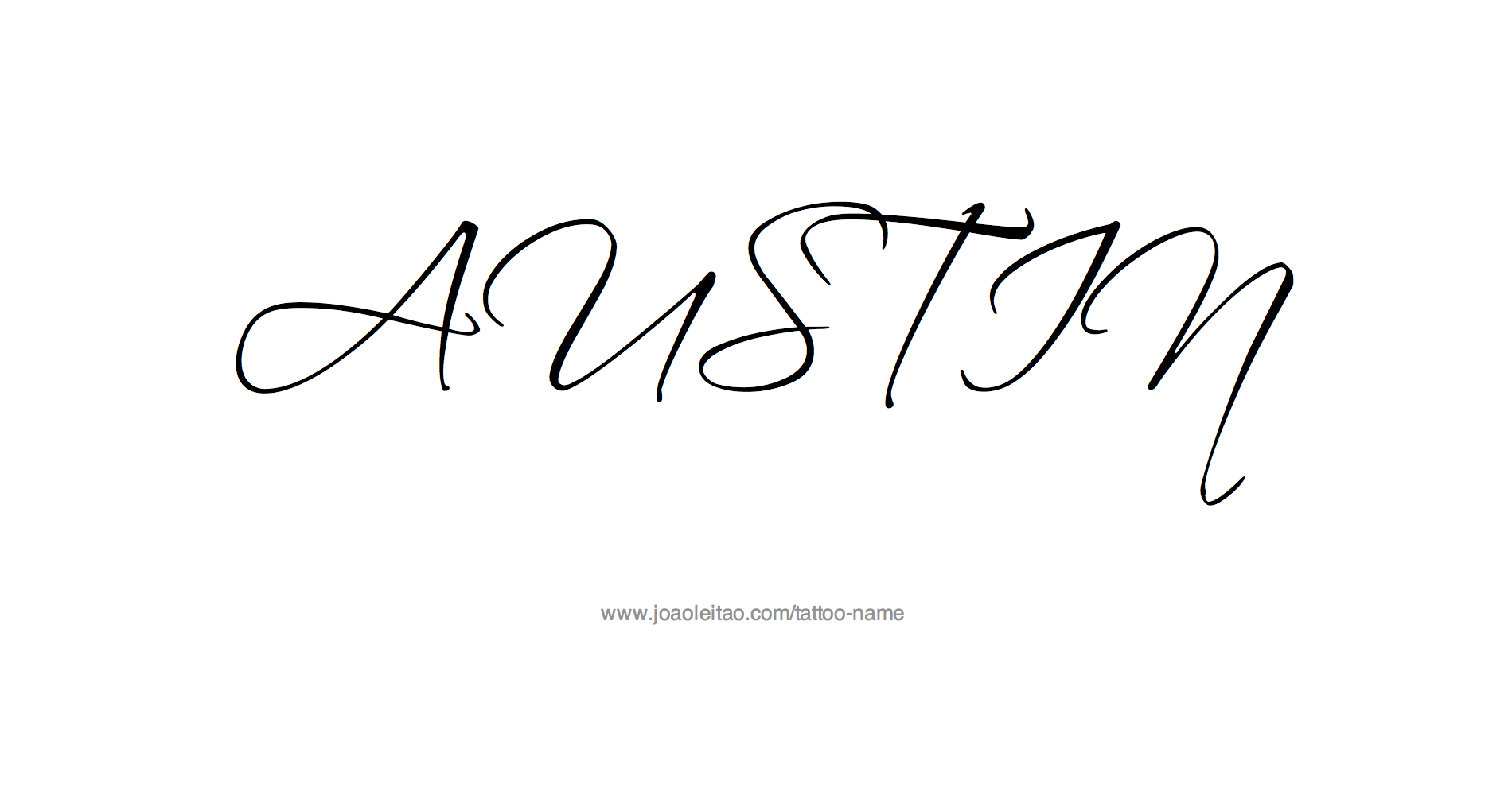 Austin Name Tattoo Designs