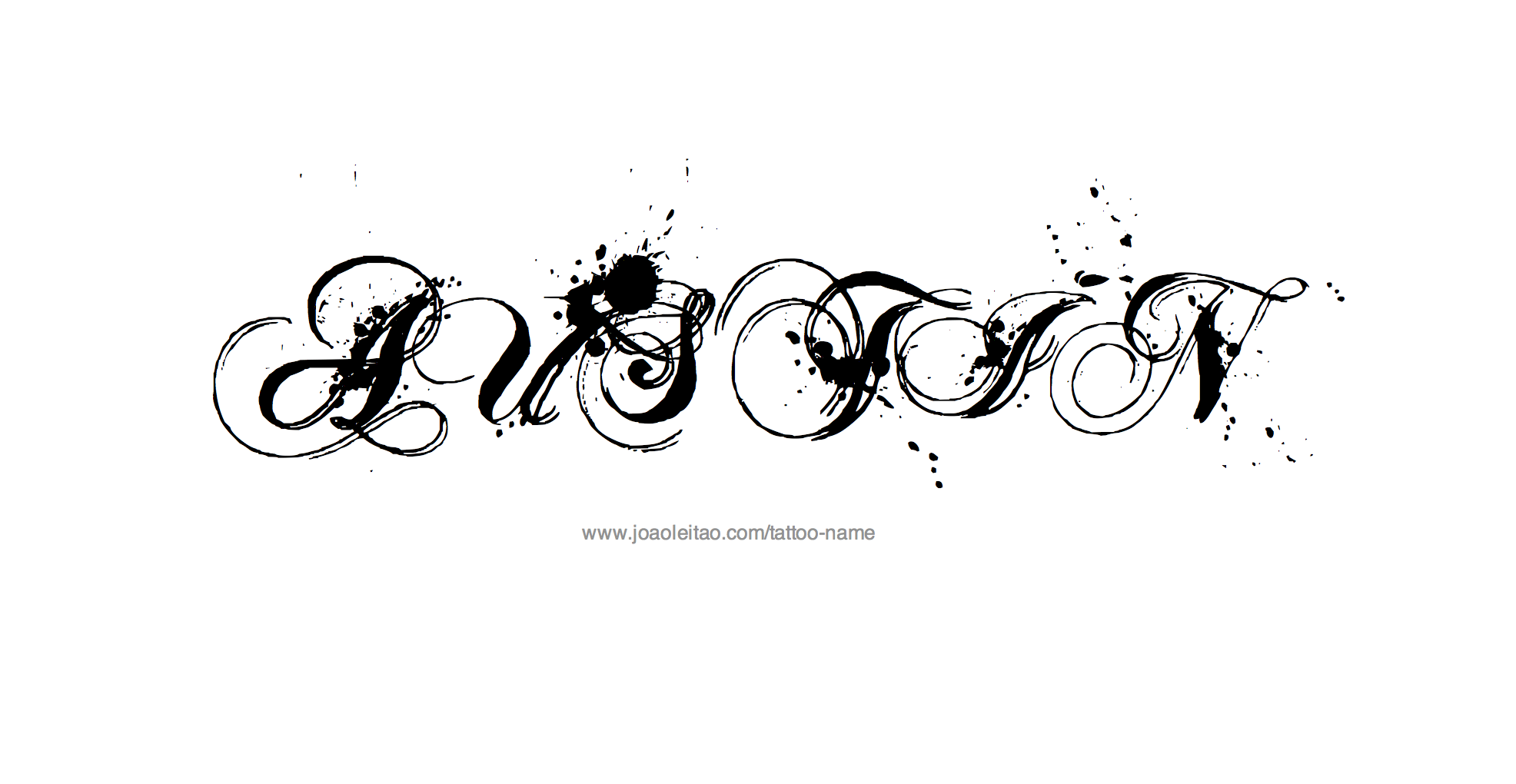 Austin Name Tattoo Designs