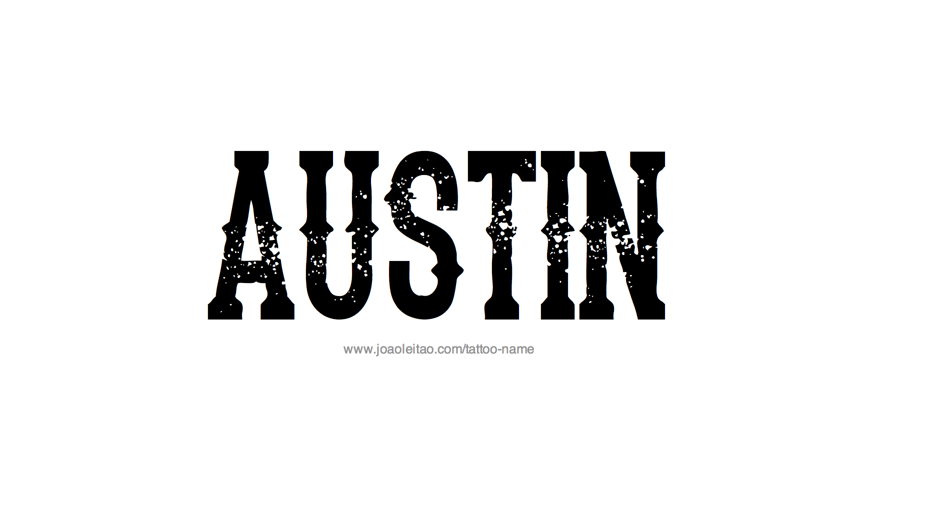 Austin Name Tattoo Designs