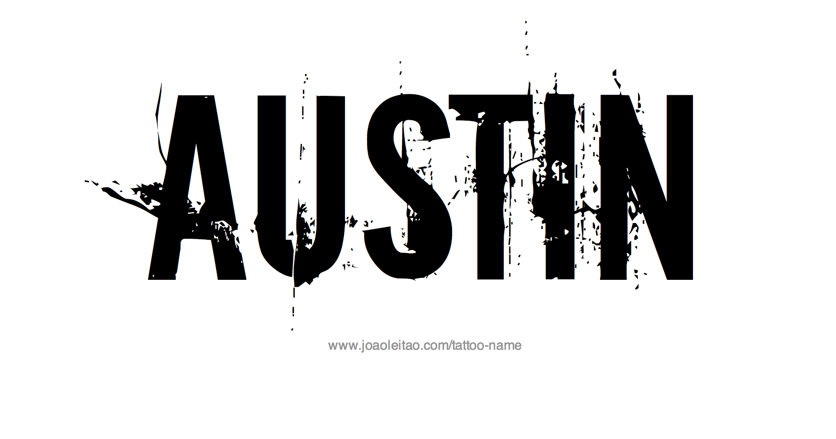 Austin Name Tattoo Designs