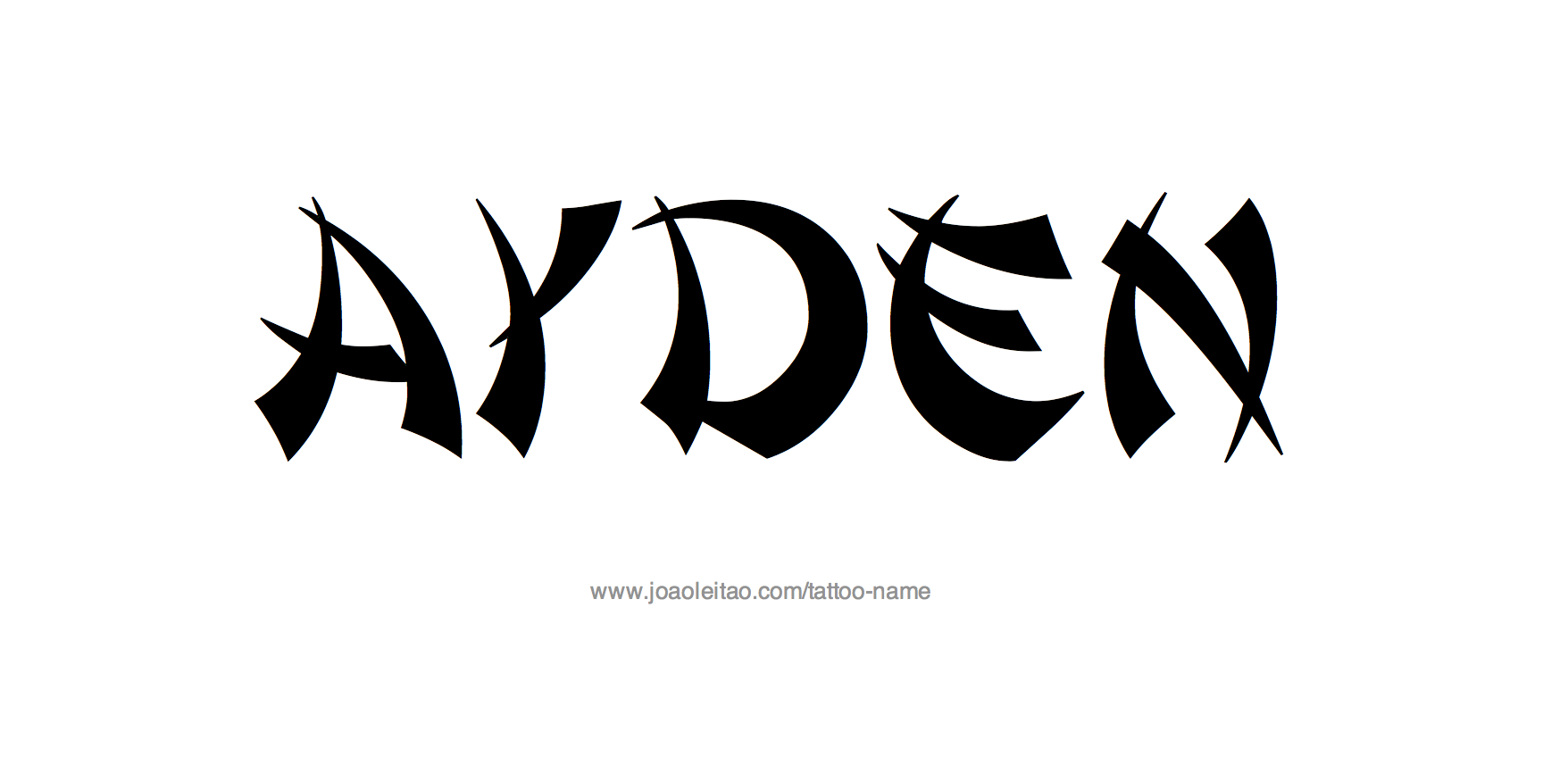 Ayden Name Tattoo Designs