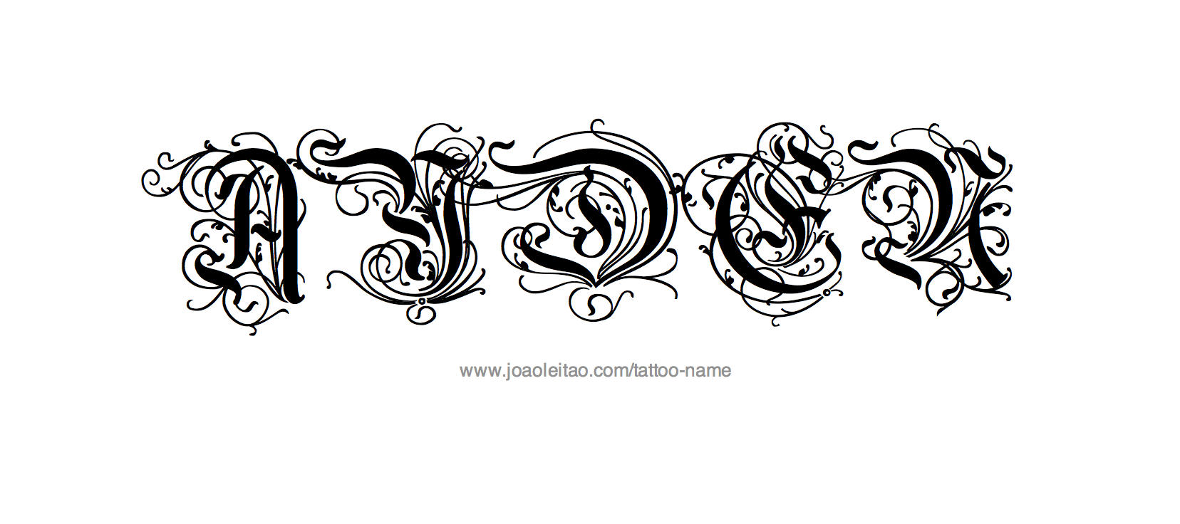 Ayden Name Tattoo Designs