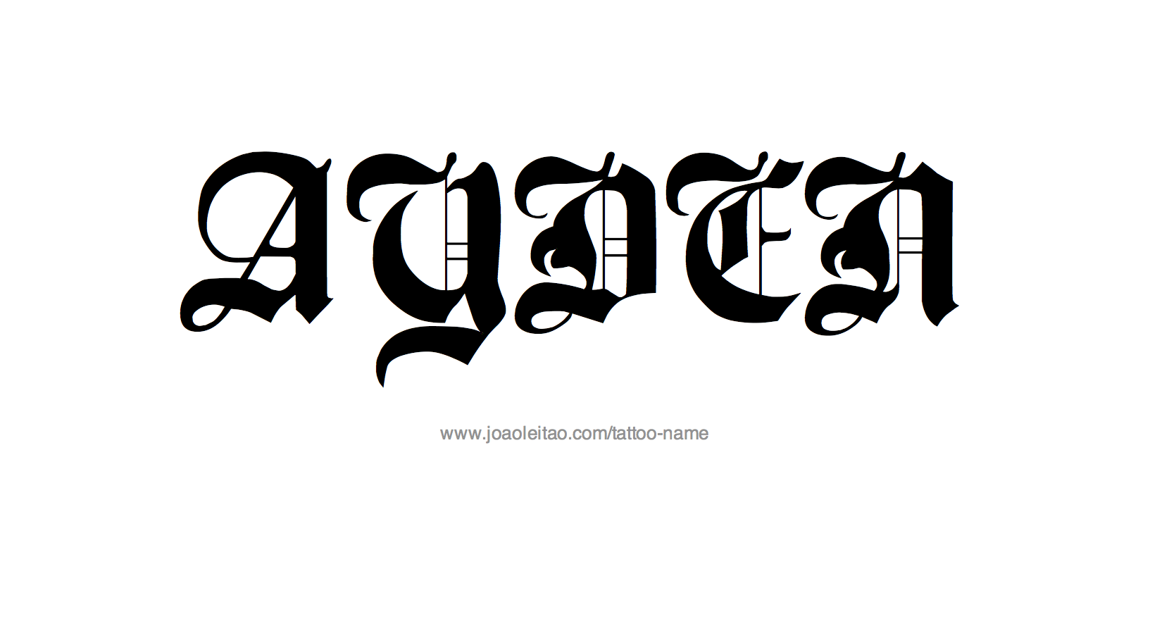 Ayden Name Tattoo Designs