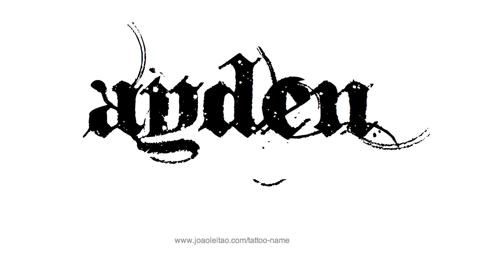 Ayden Name Tattoo Designs
