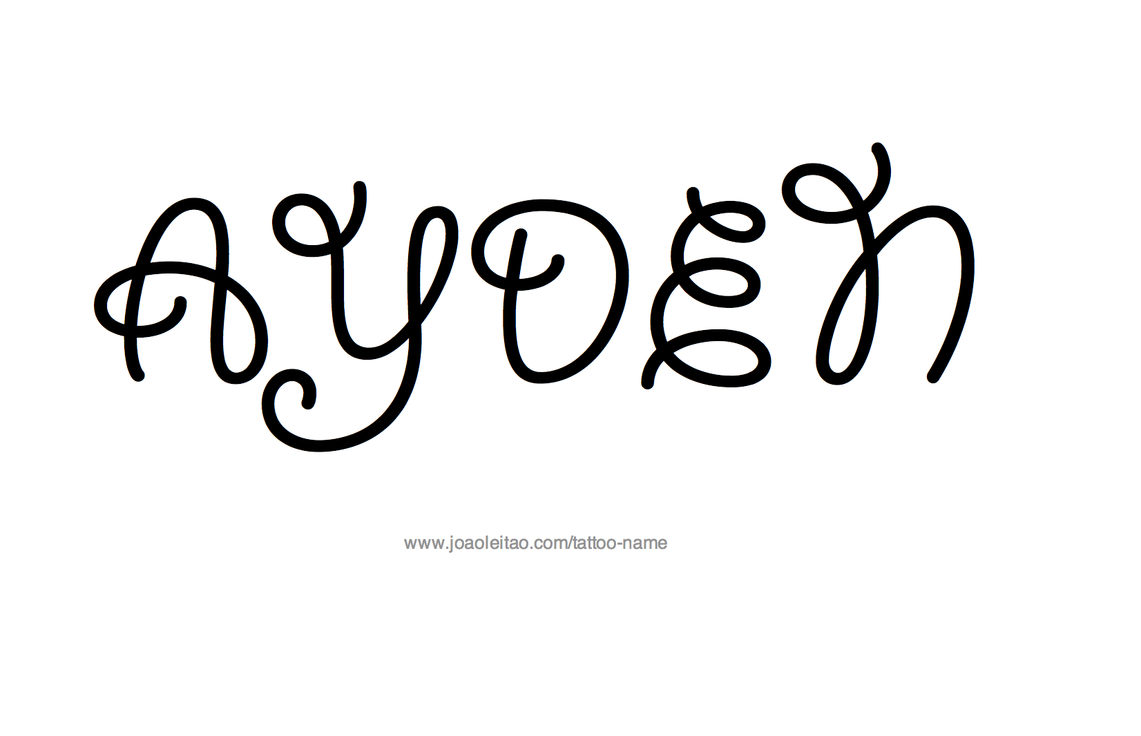 Ayden Name Tattoo Designs