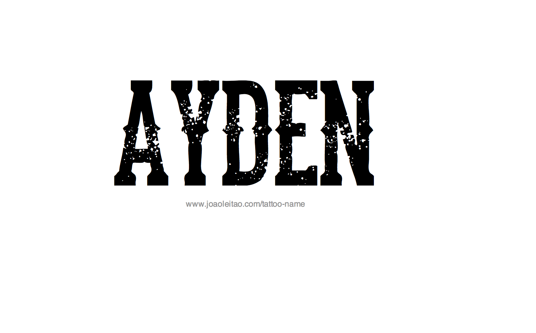Ayden Name Tattoo Designs