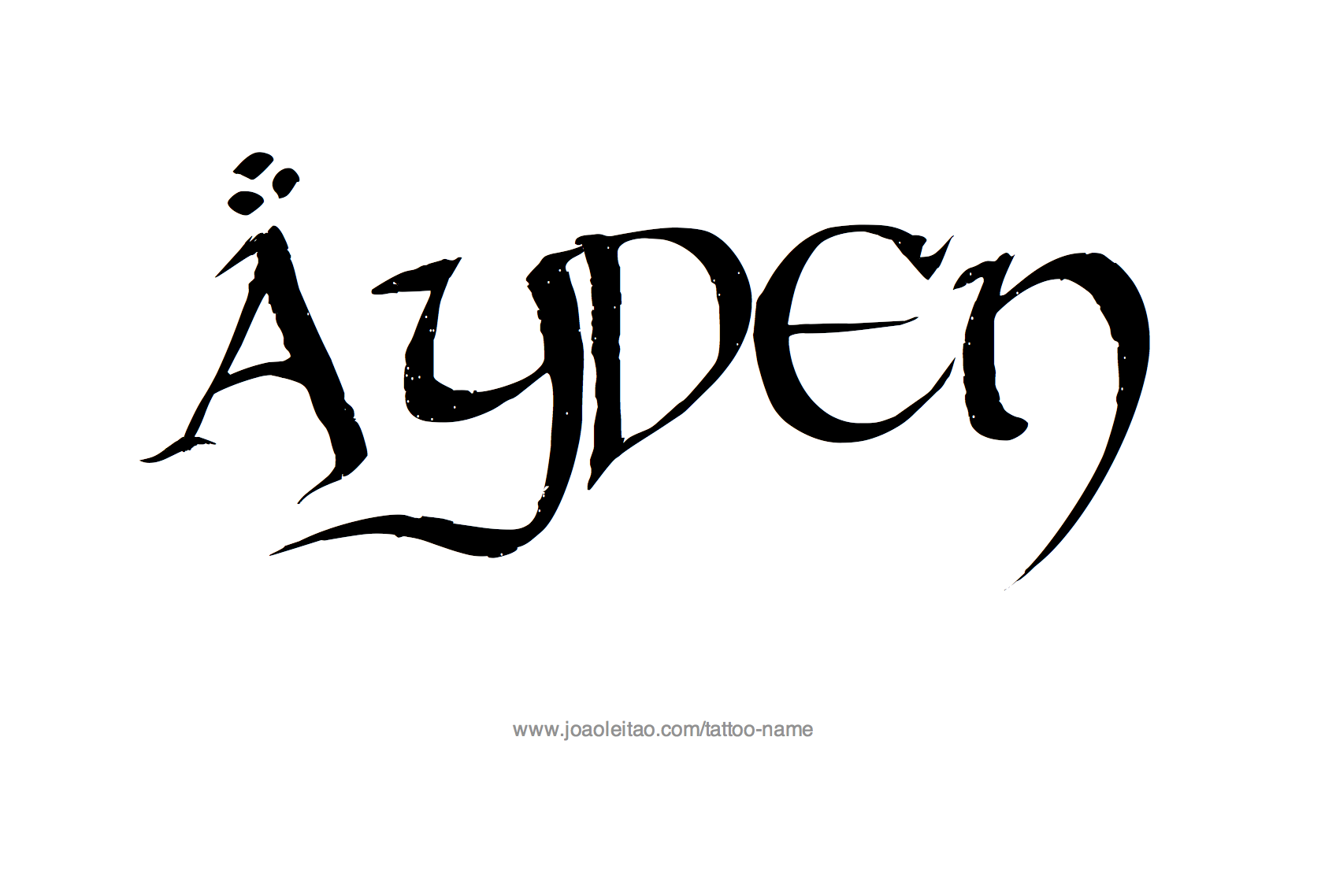 Ayden Name Tattoo Designs