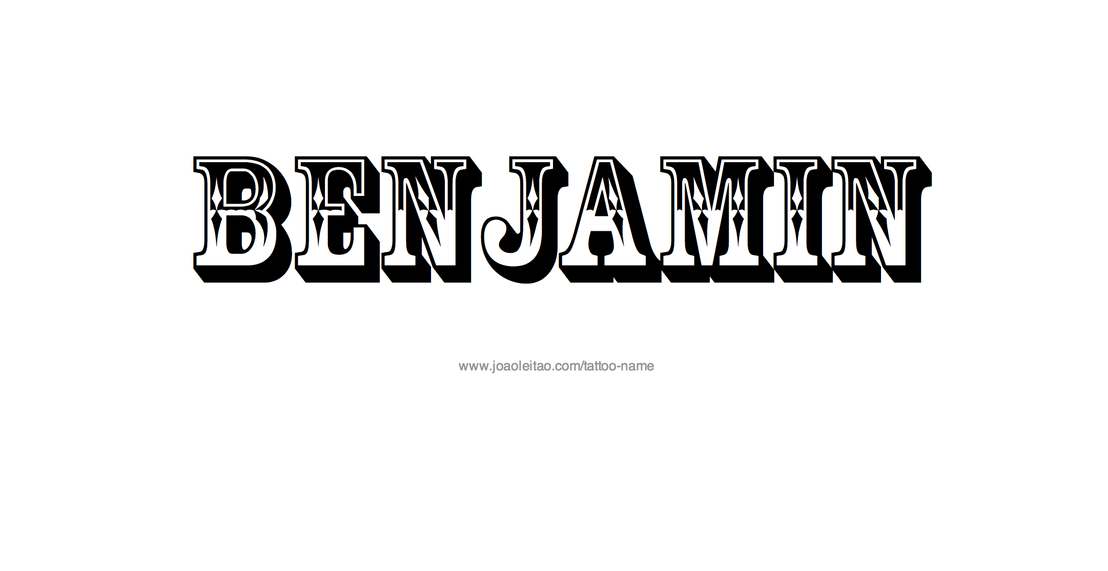 Benjamin Name Tattoo Designs