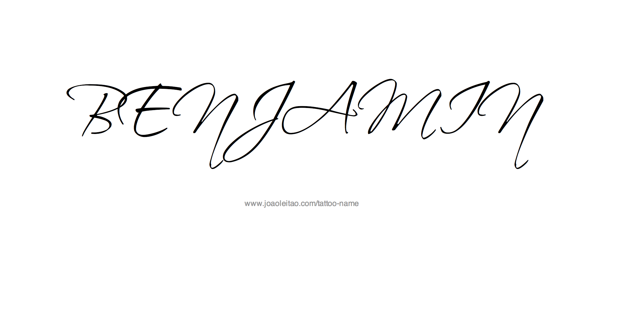 Benjamin Name Tattoo Designs