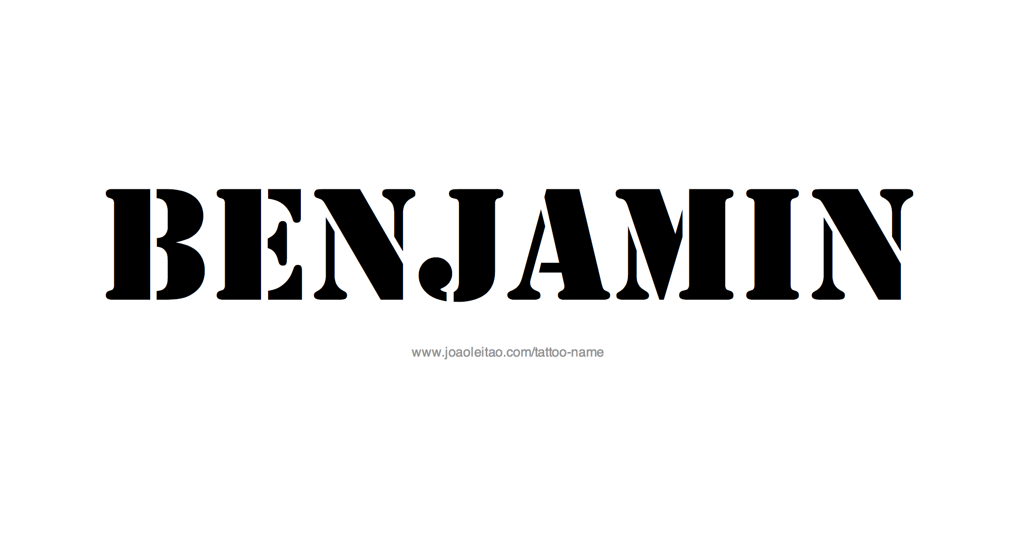 Benjamin Name Tattoo Designs