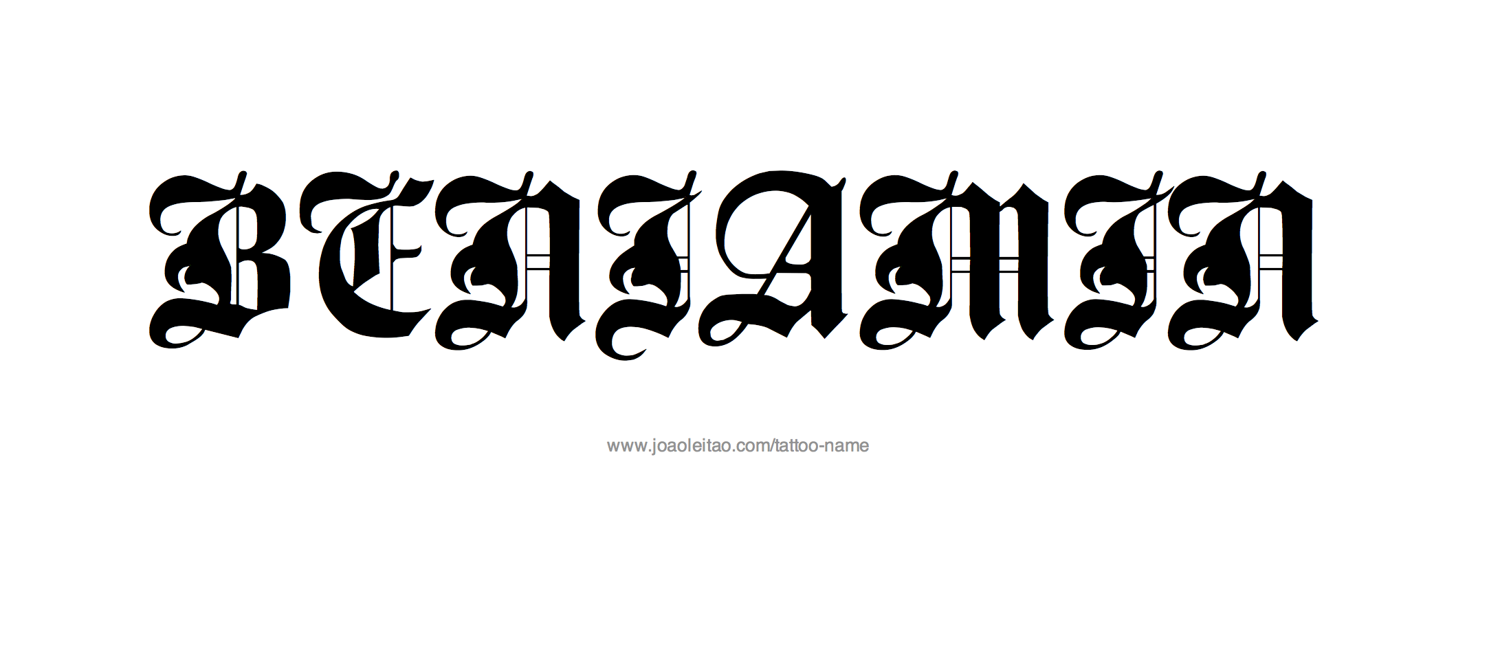 Benjamin Name Tattoo Designs