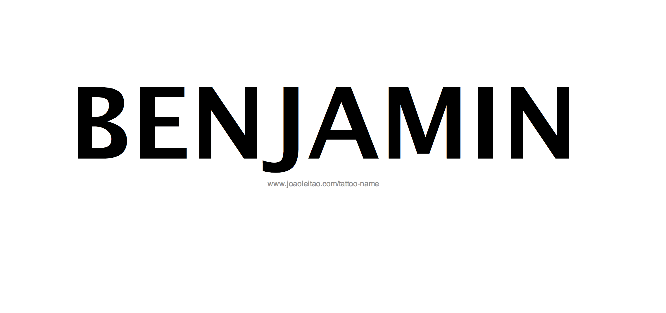 Benjamin Name Tattoo Designs