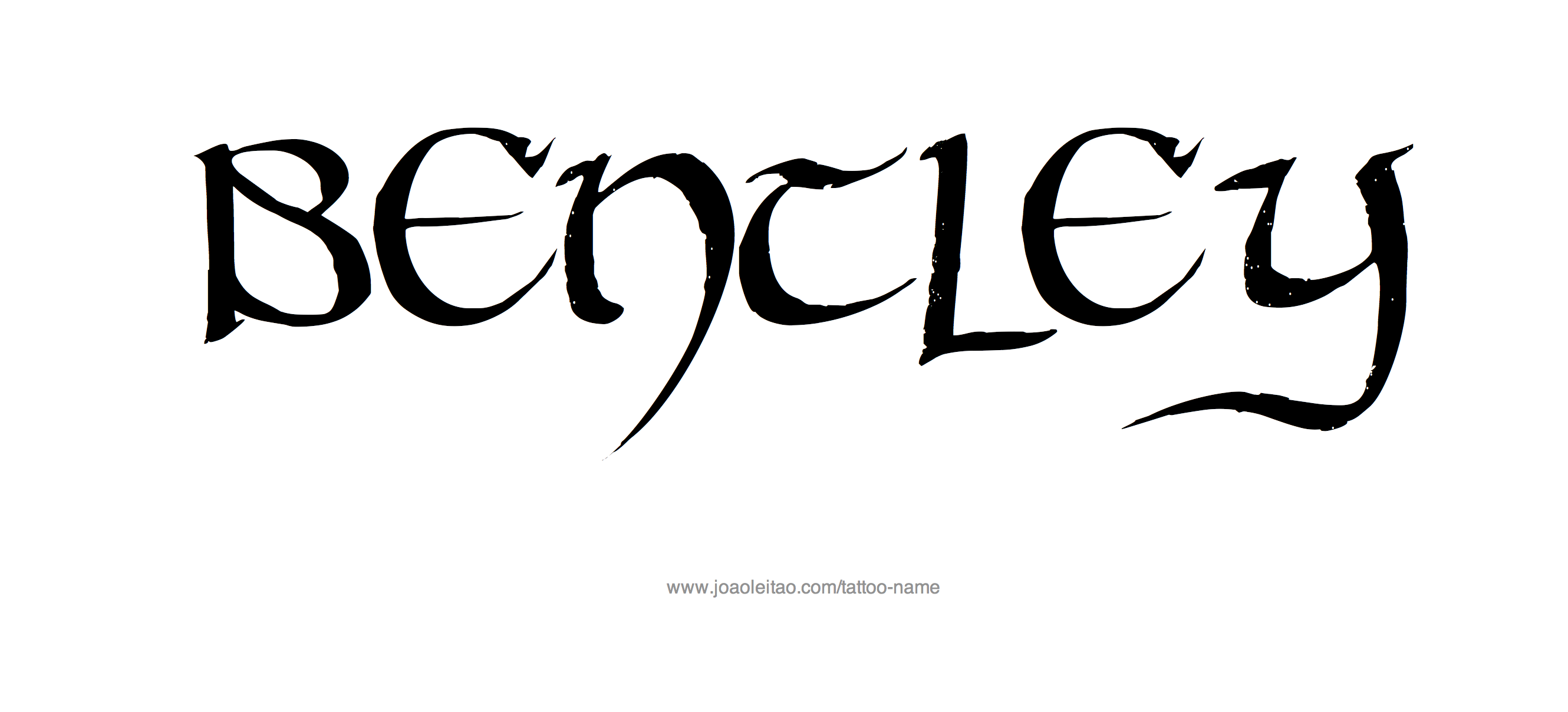 Bentley Name Tattoo Designs