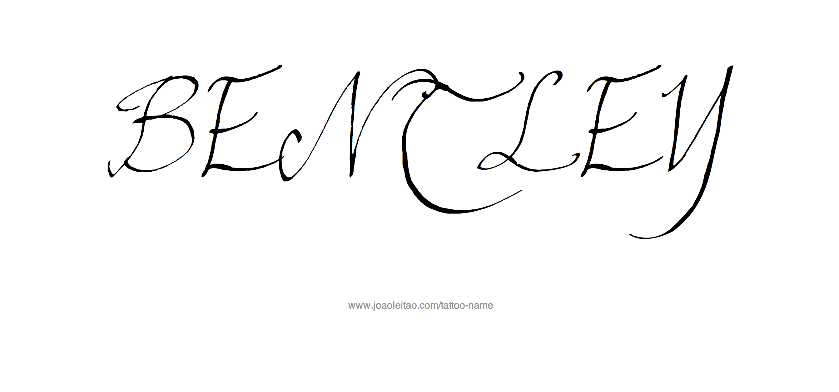 Bentley Name Tattoo Designs