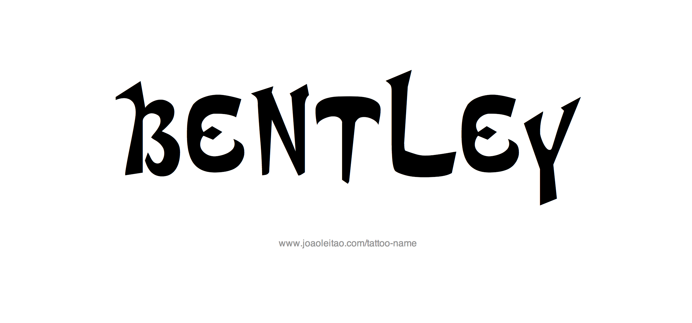 Bentley Name Tattoo Designs