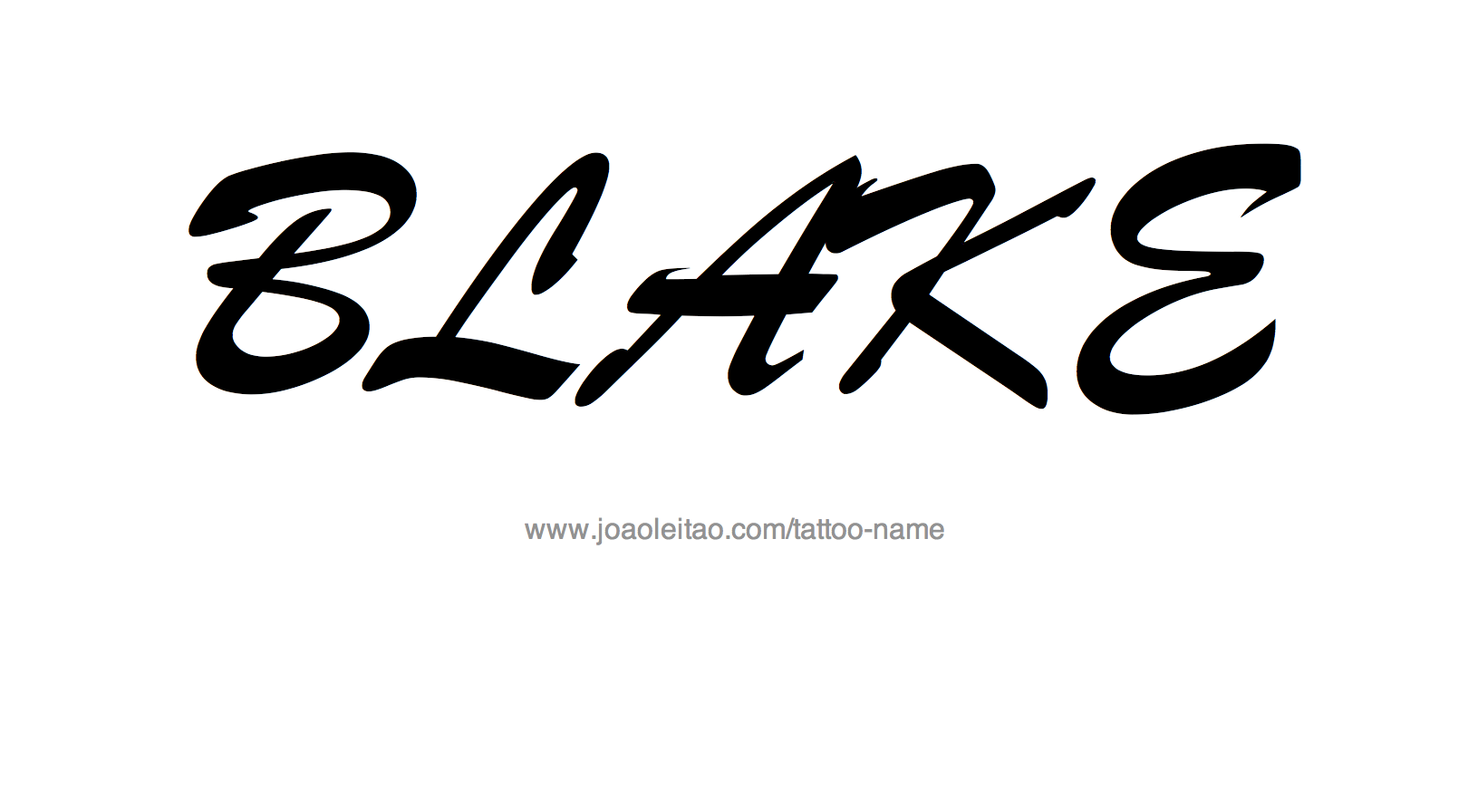 Blake Name Tattoo Designs