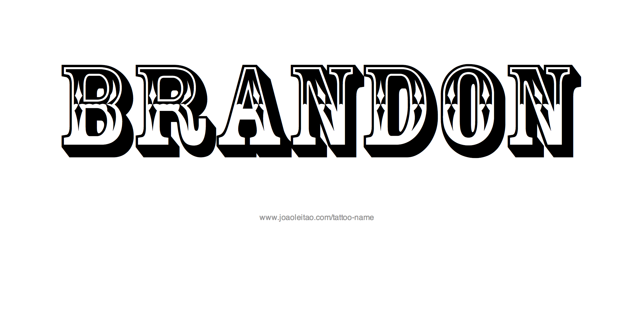 Brandon Name Tattoo Designs
