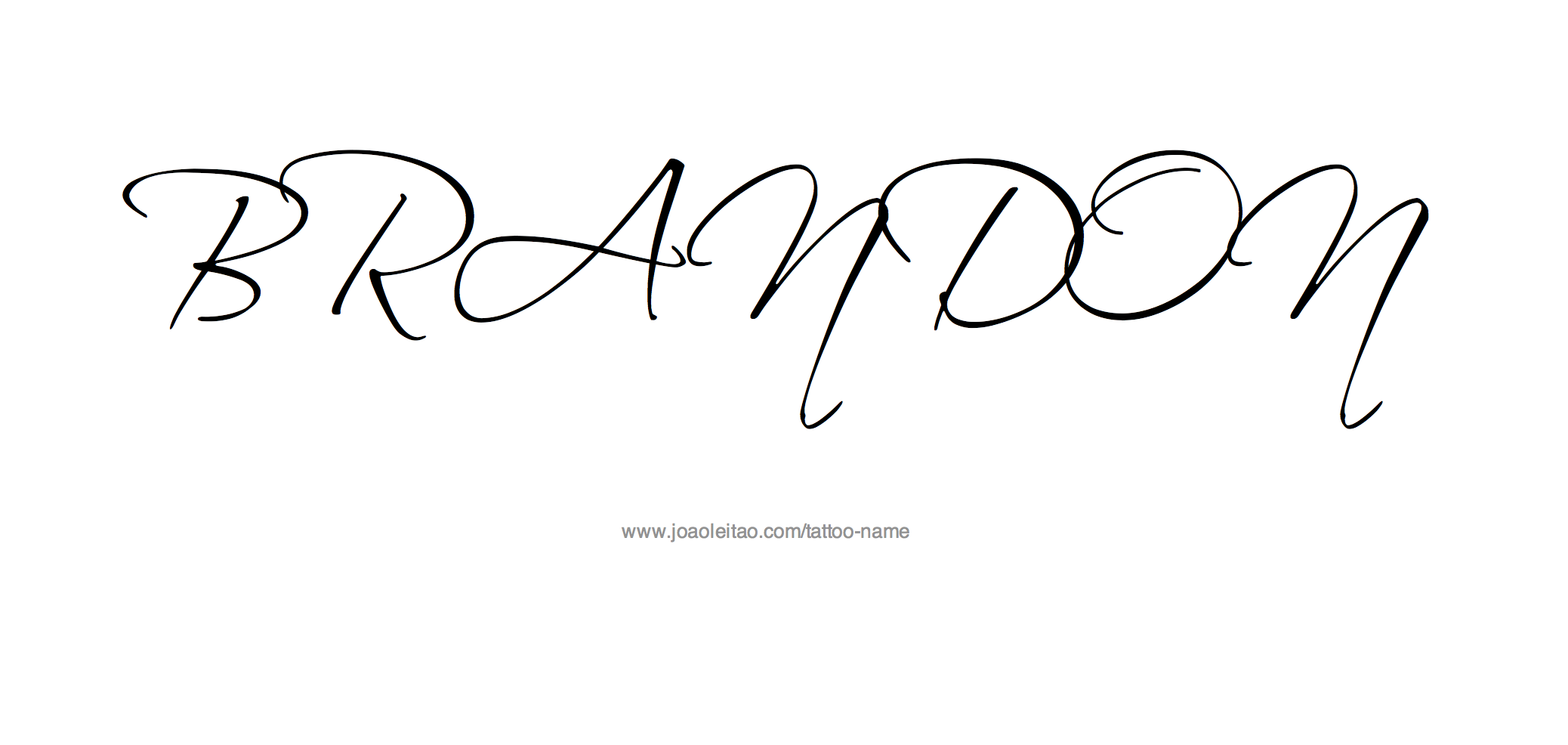 Brandon Name Tattoo Designs