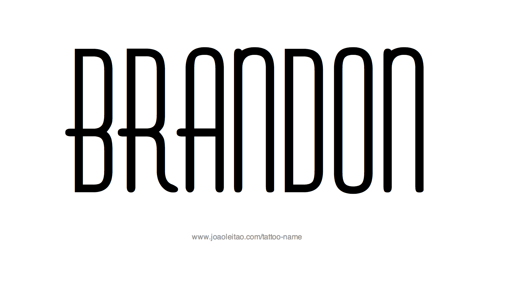 Brandon Name Tattoo Designs