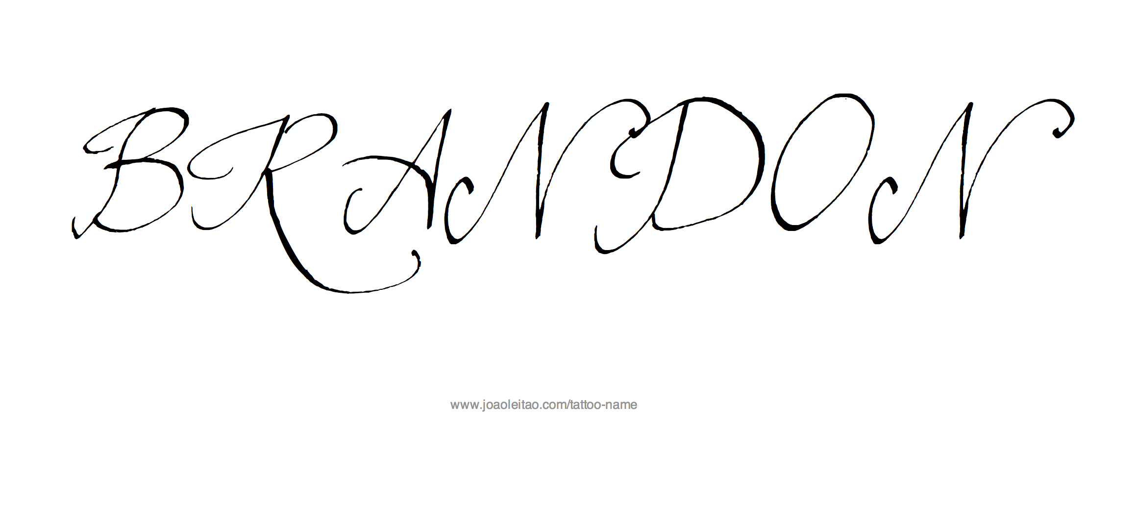 Brandon Name Tattoo Designs