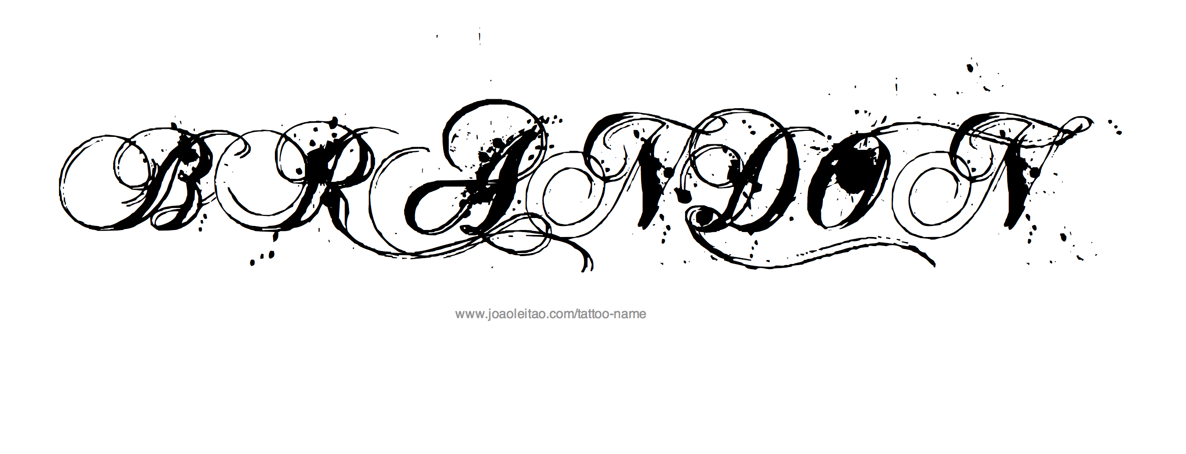 Brandon Name Tattoo Designs