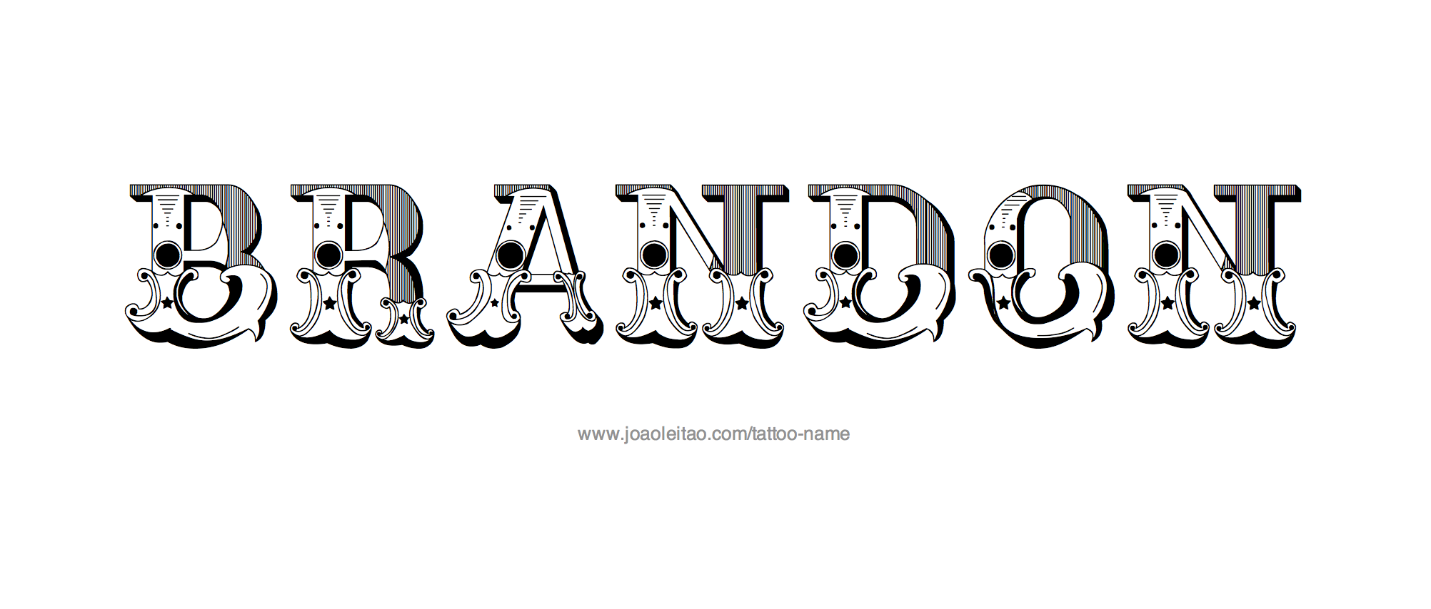 Brandon Name Tattoo Designs