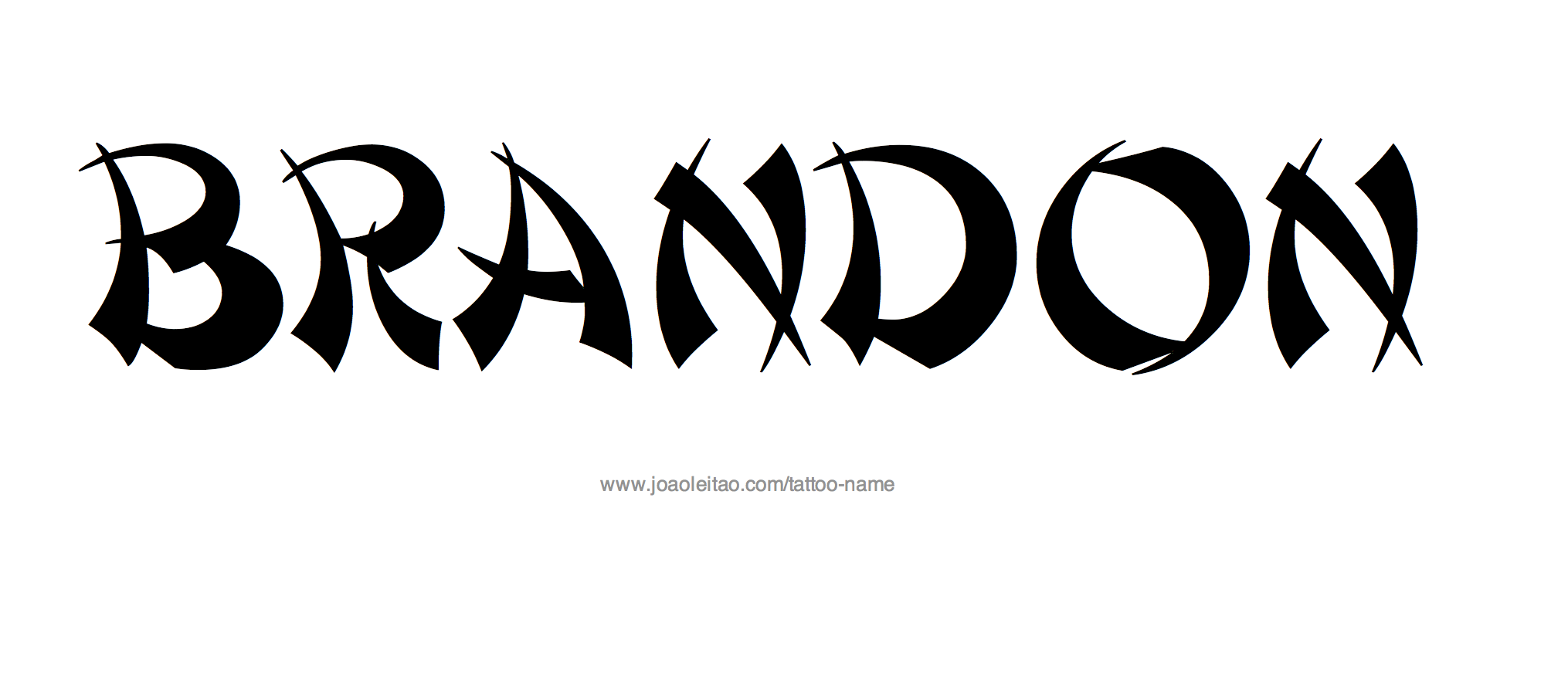 Brandon Name Tattoo Designs
