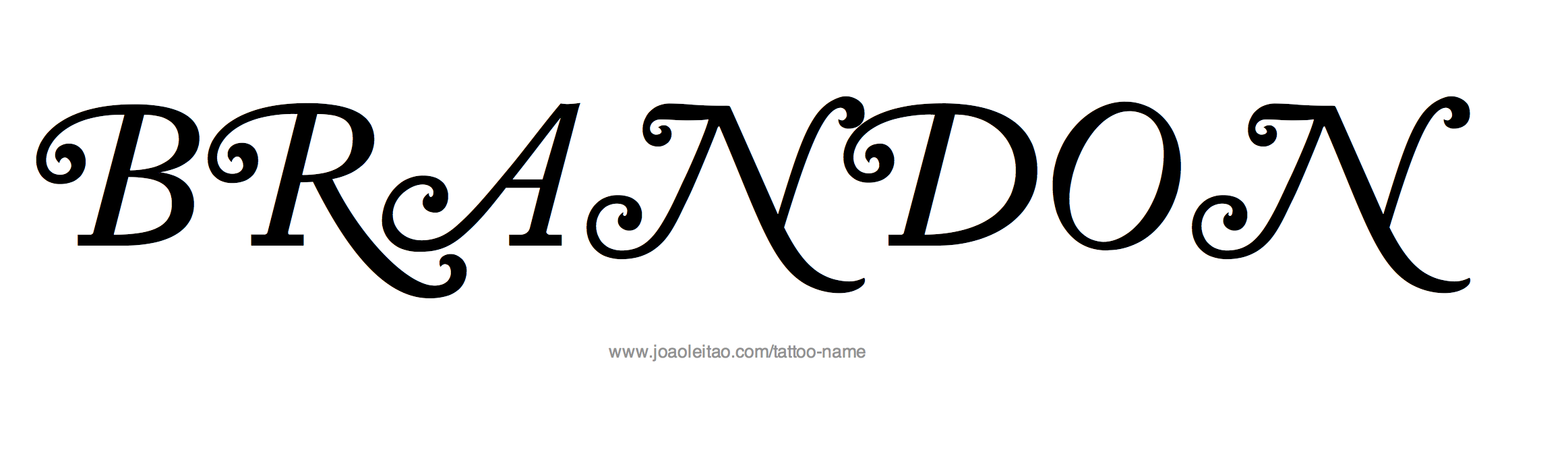 Brandon Name Tattoo Designs