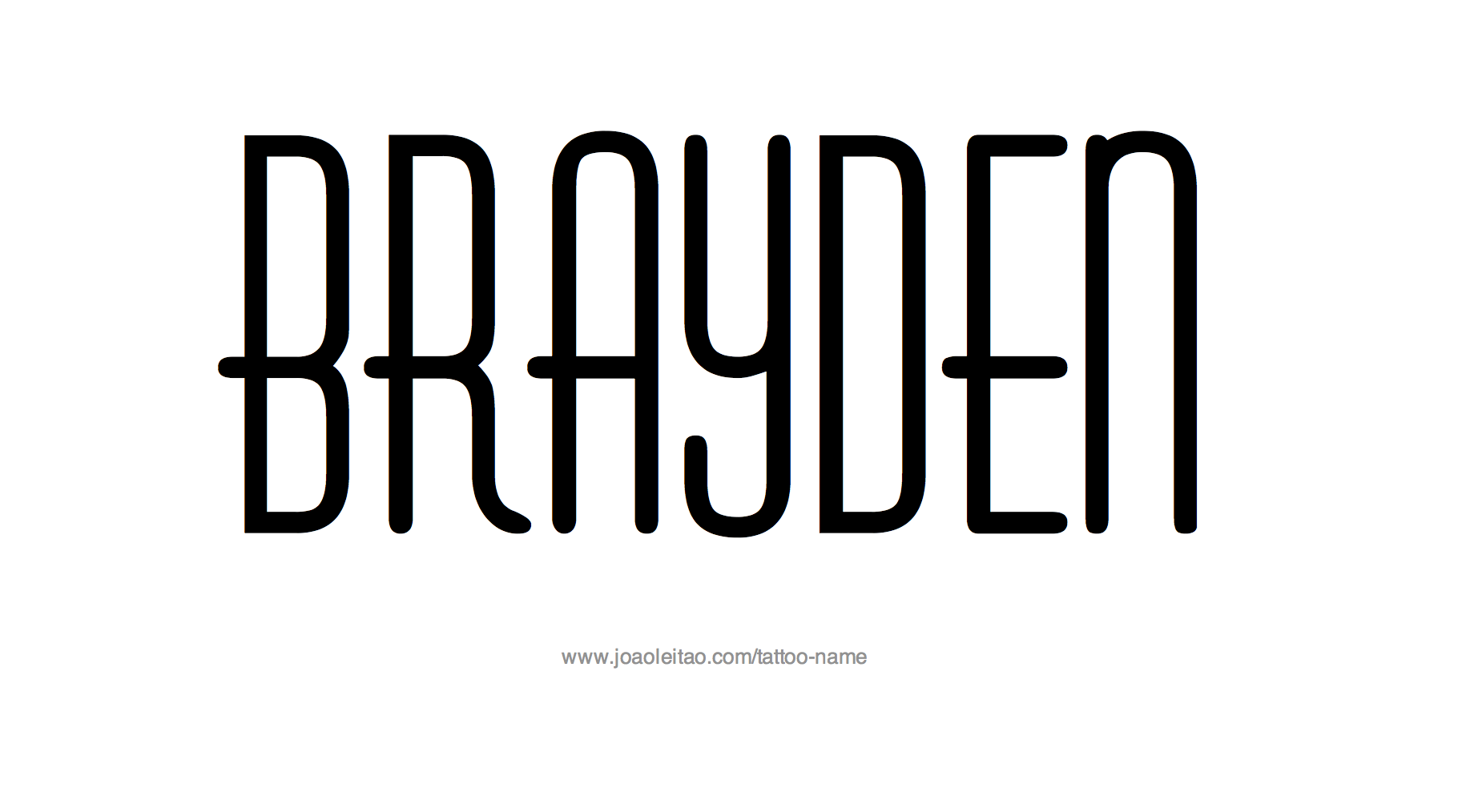 Brayden Name Tattoo Designs