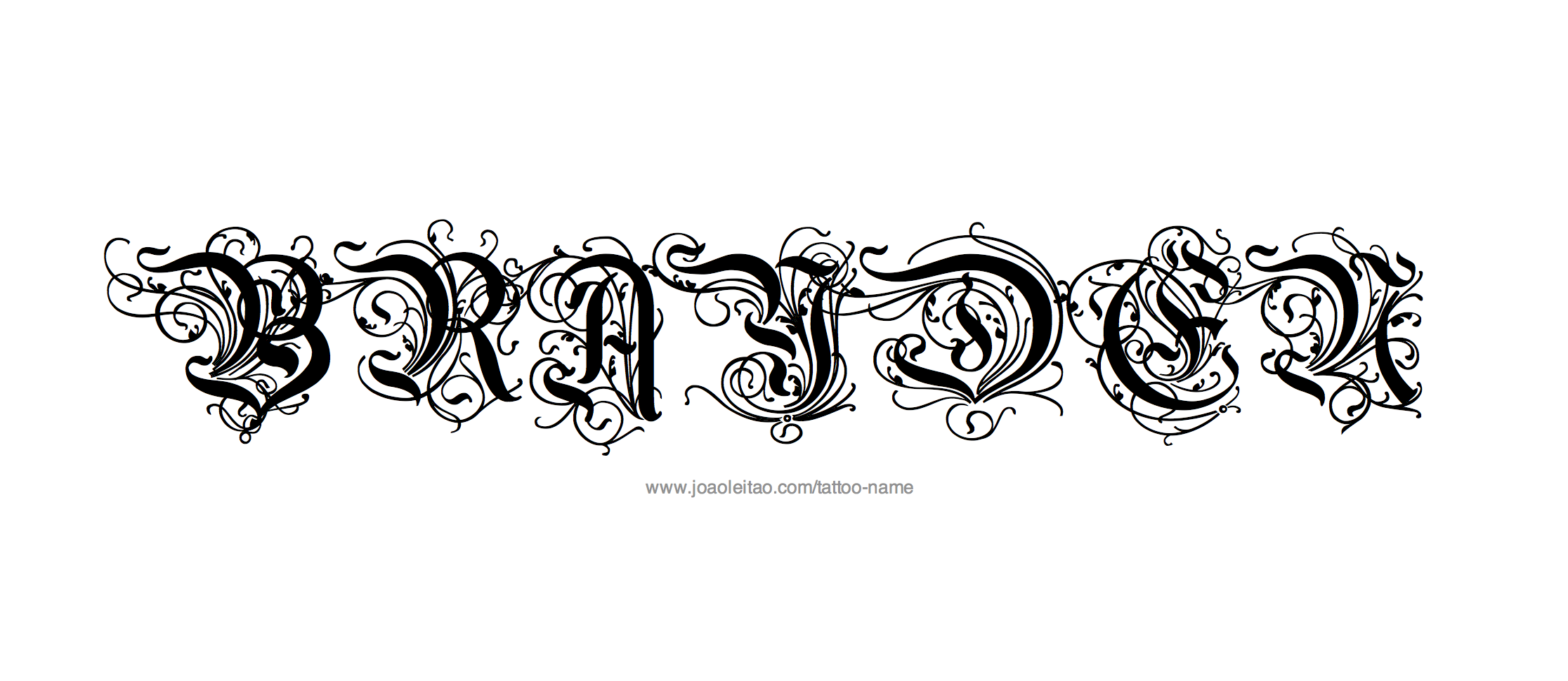 Brayden Name Tattoo Designs