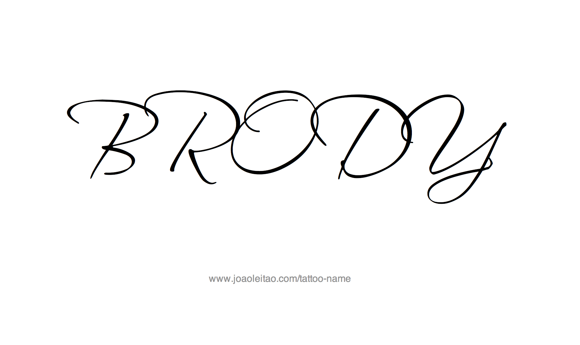 Brody Name Tattoo Designs
