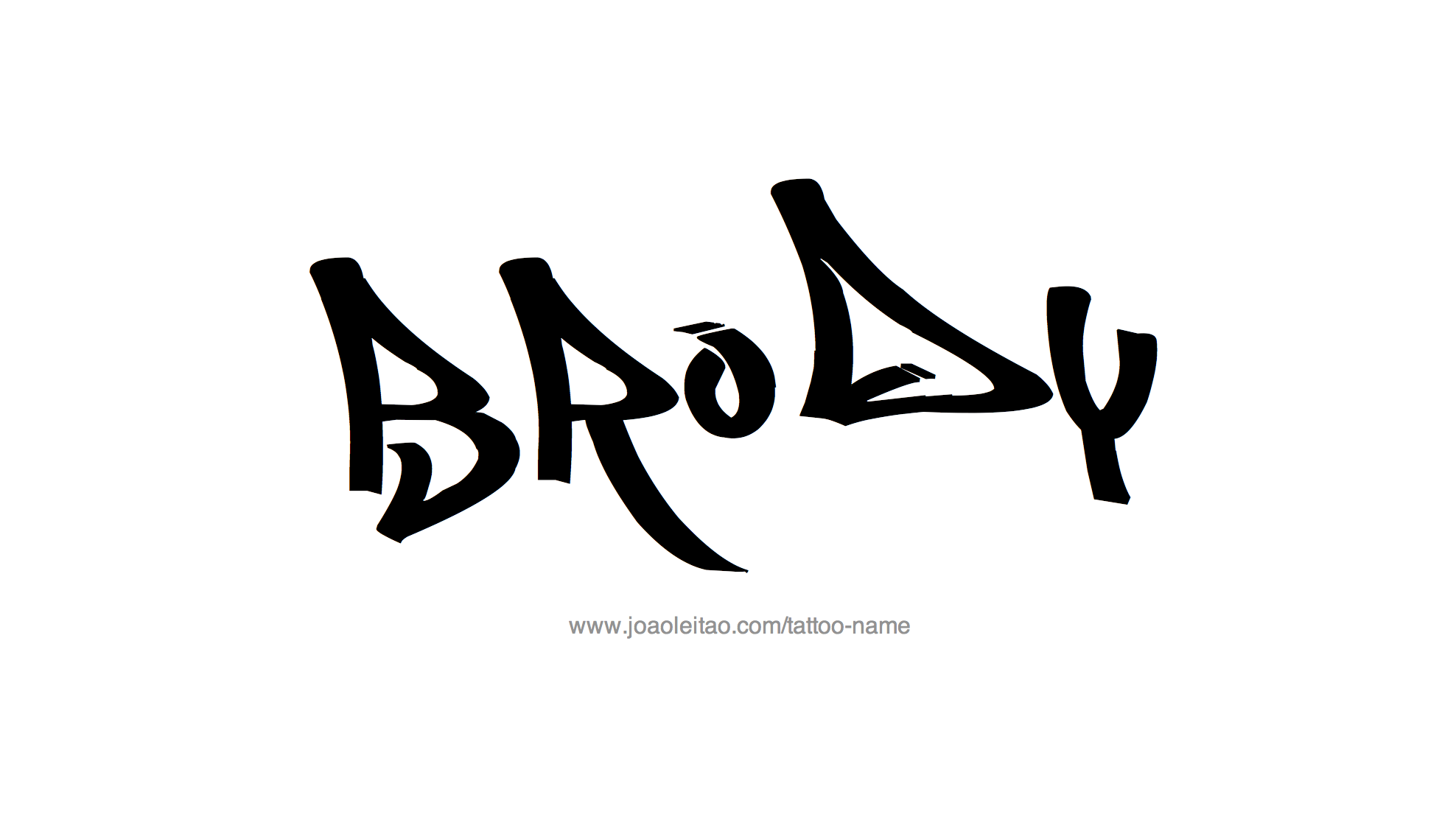 Brody Name Tattoo Designs