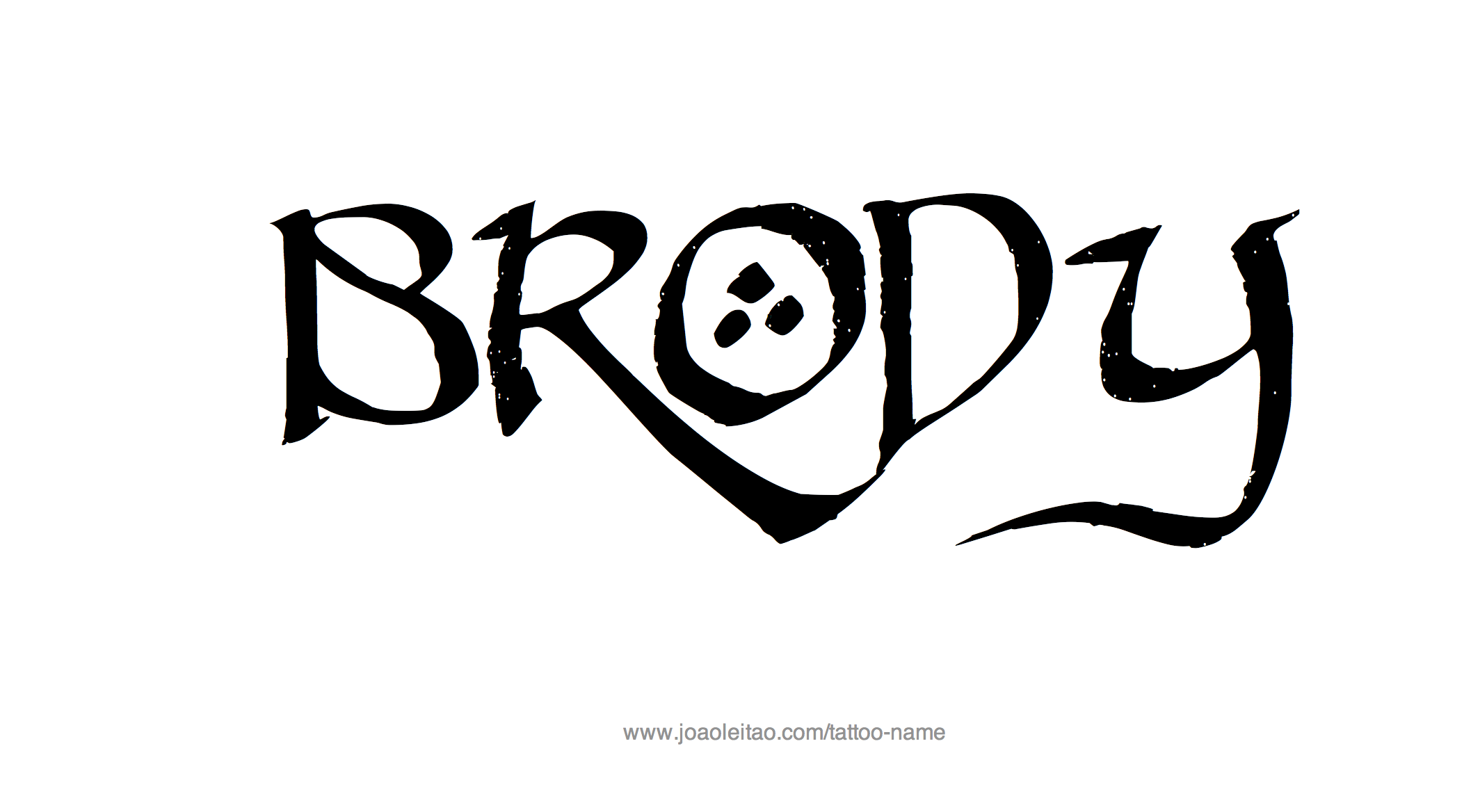 Brody Name Tattoo Designs