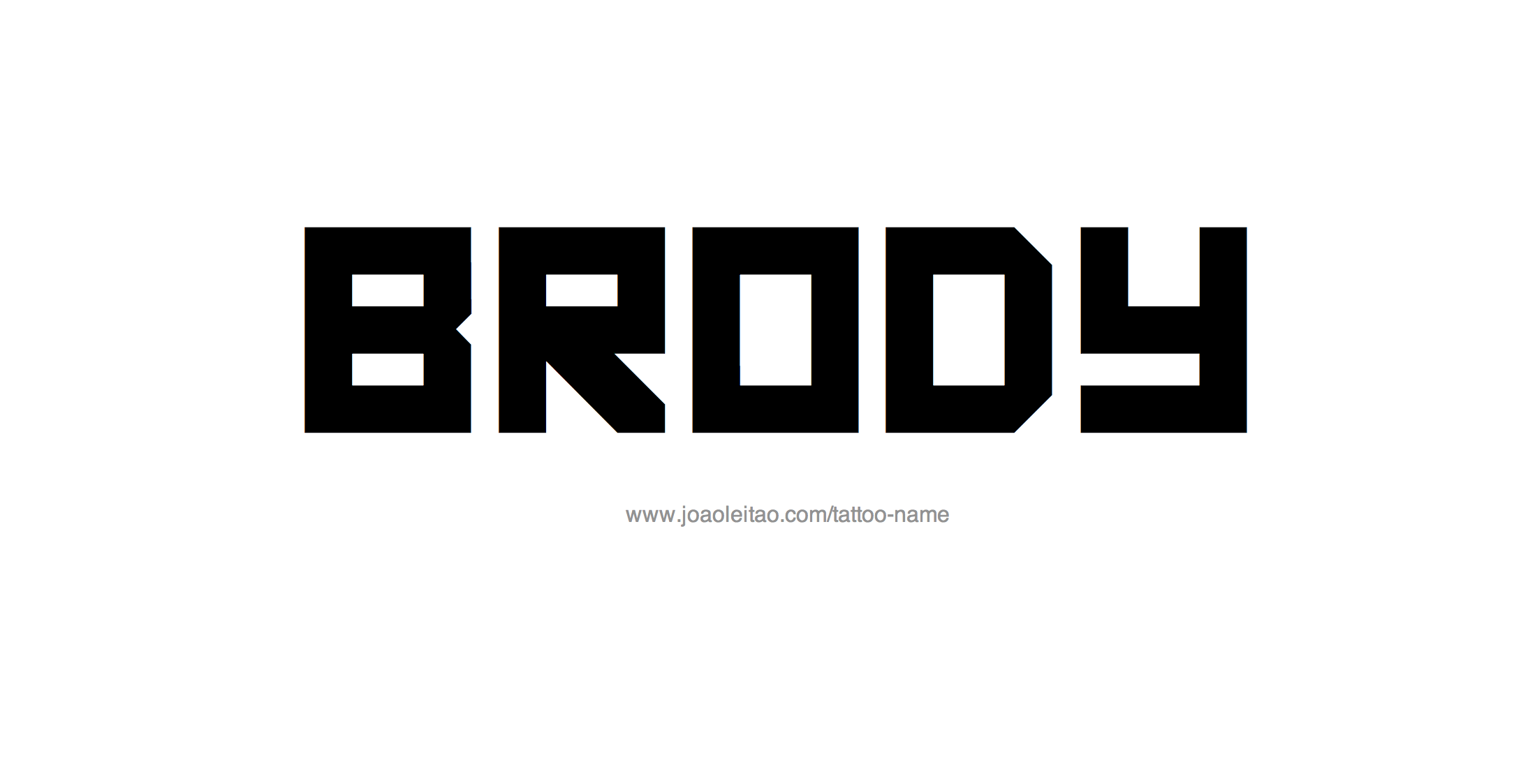 Brody Name Tattoo Designs